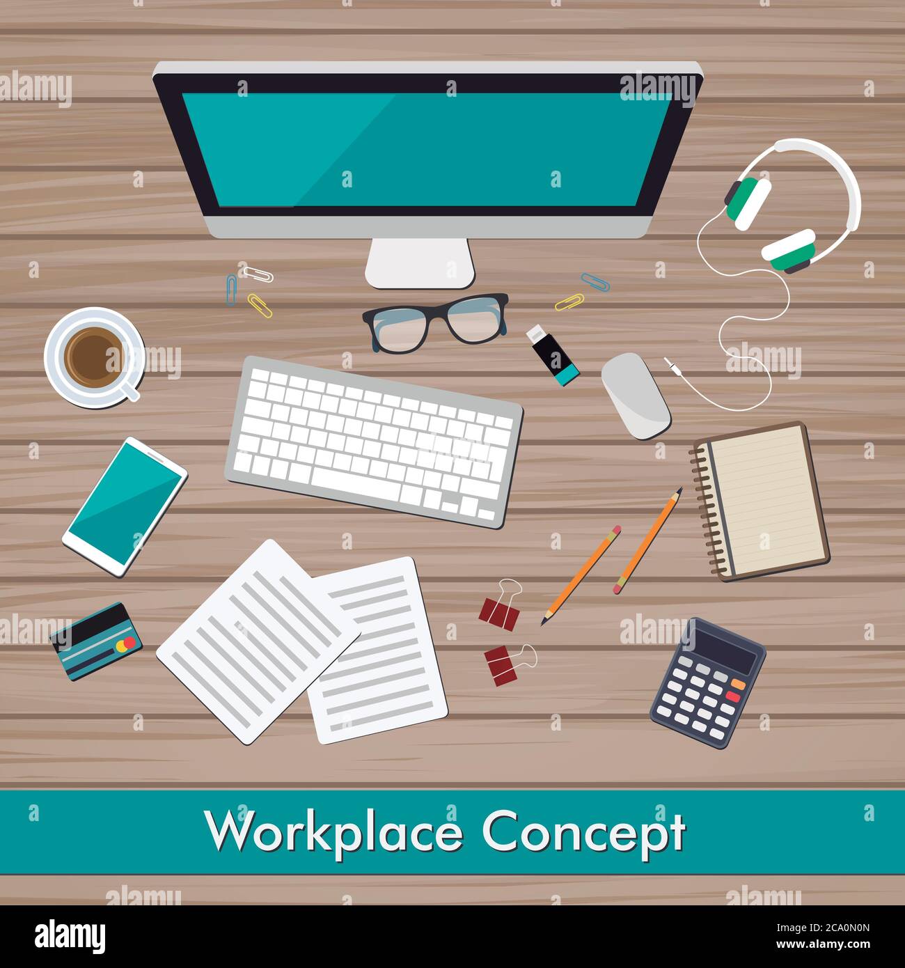 Workplace training concept Stock Vector Images - Alamy