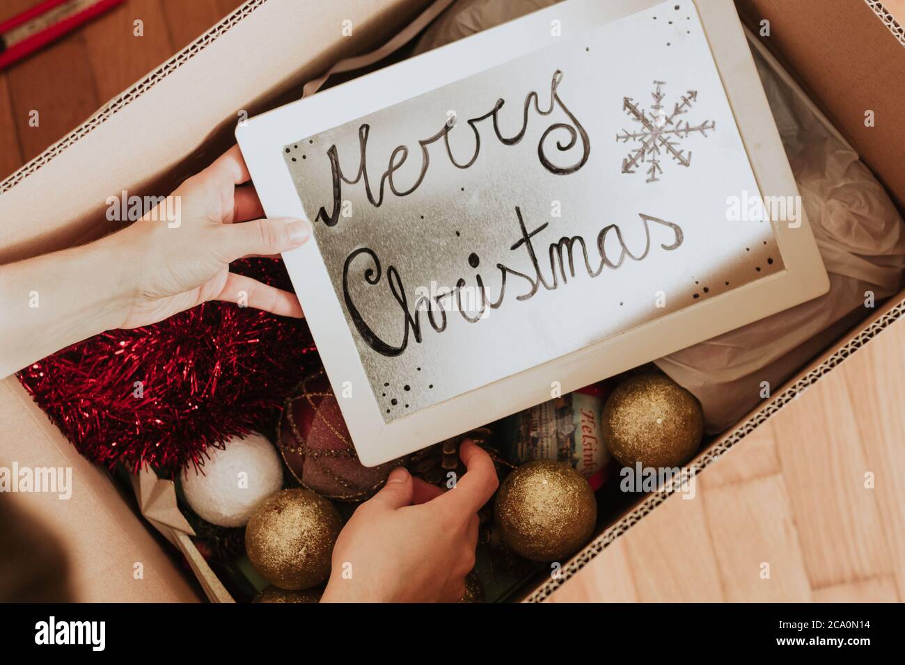 Christmas frame from holiday hi-res stock photography and images - Alamy