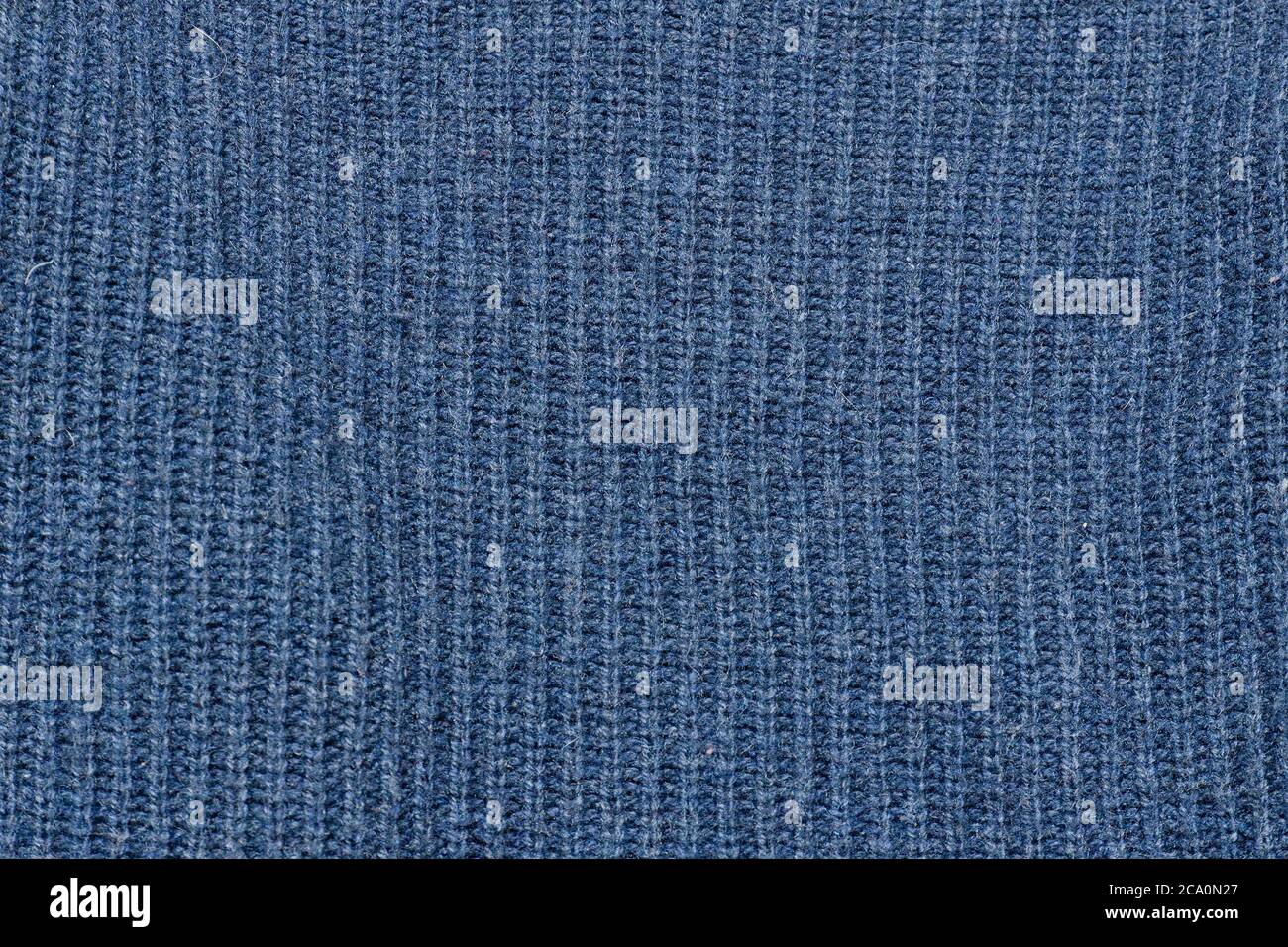 Blue Knitted texture. Close up Stock Photo - Alamy