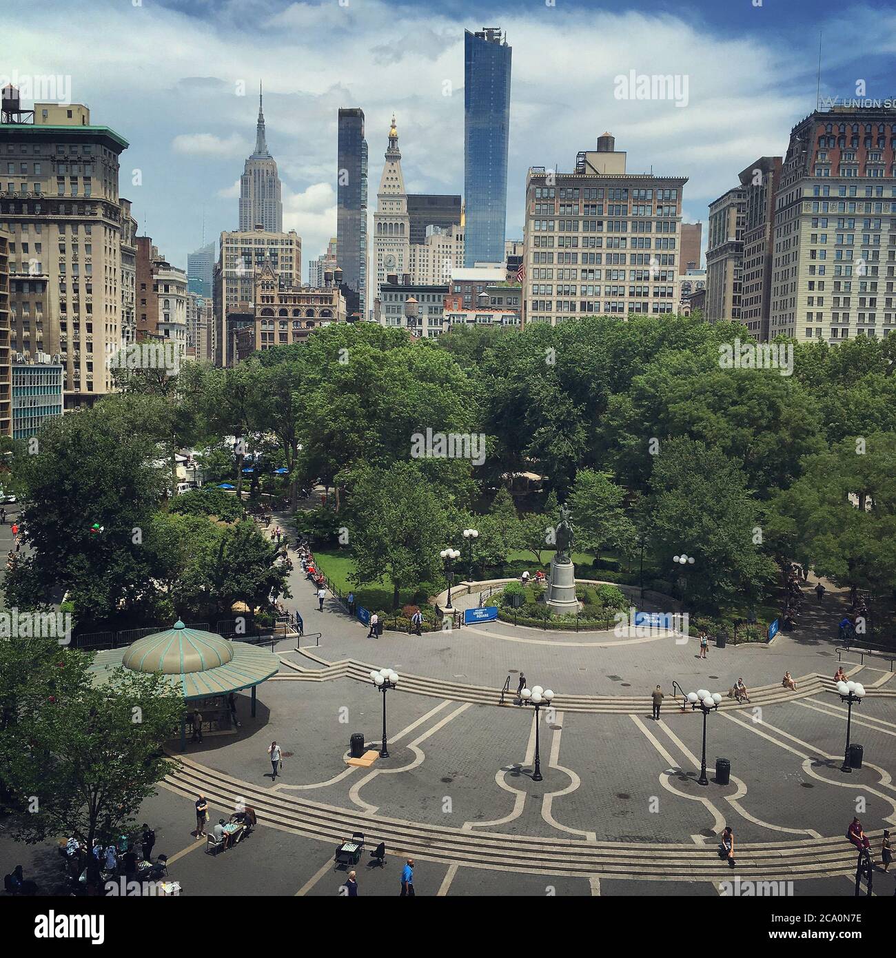 View of Union Square in New York City Stock Photo - Alamy