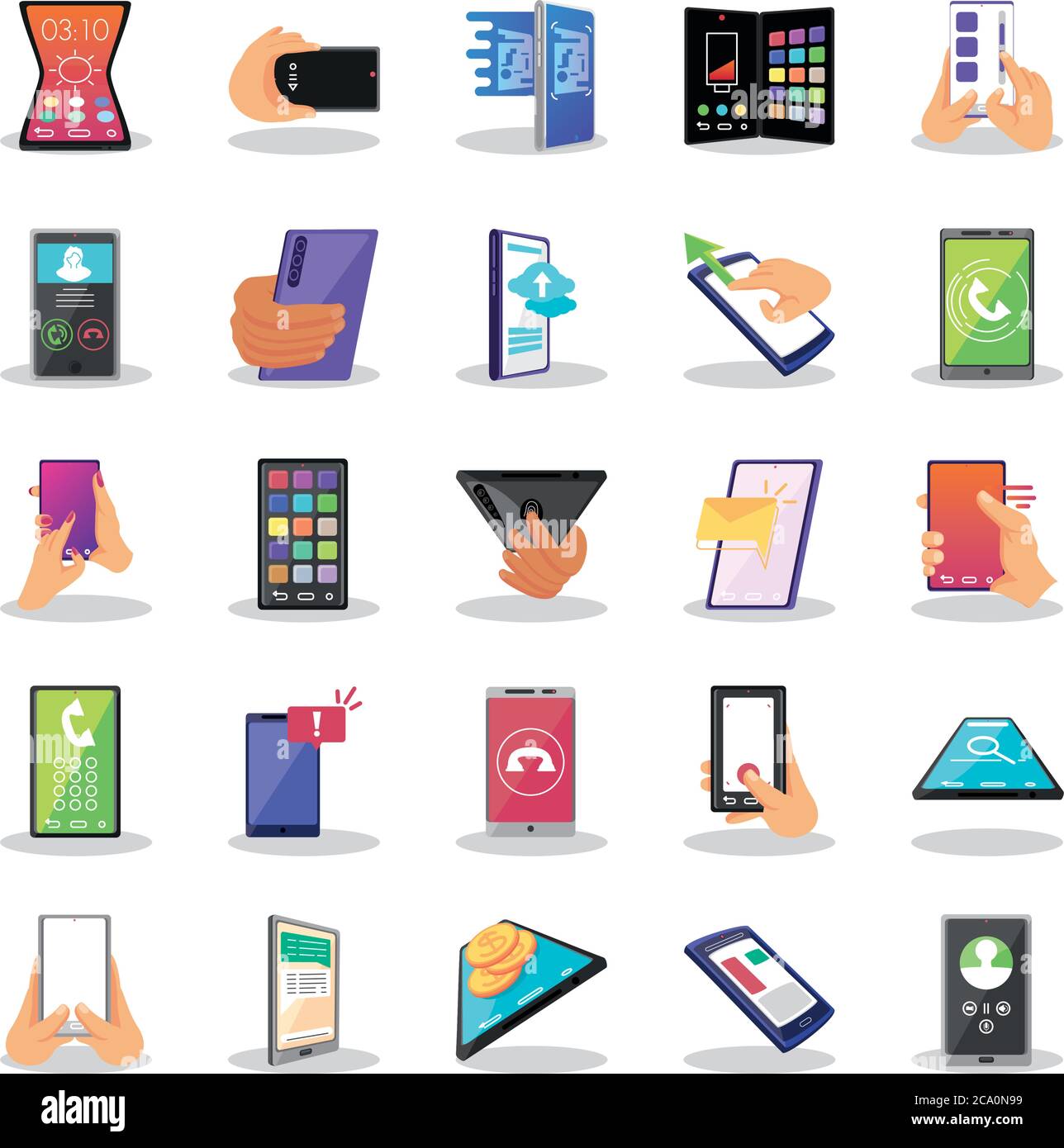Screens collection smart phone hi-res stock photography and images - Alamy
