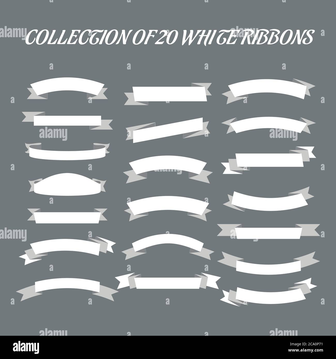 Ribbons and Tags Collection Set Vector Design Stock Vector Image & Art ...