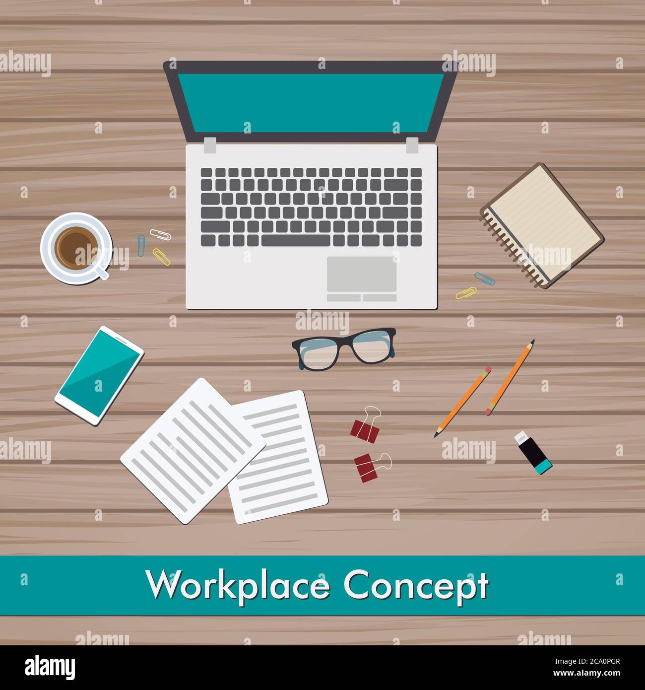 Workplace training concept Stock Vector Images - Alamy