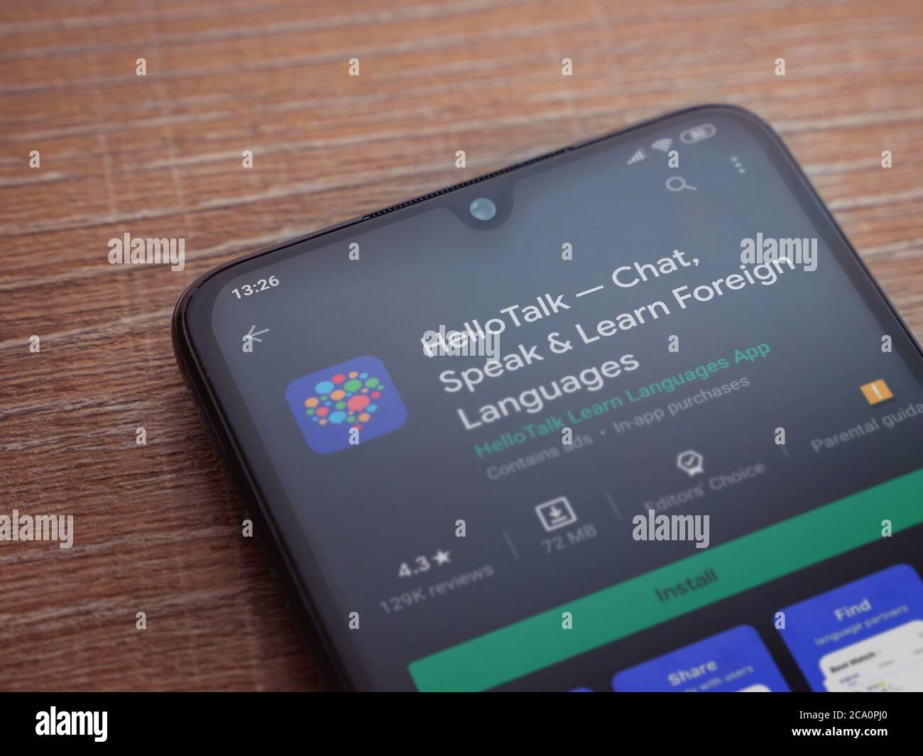 Lod, Israel - July 8, 2020: HelloTalk - Language learning app play ...
