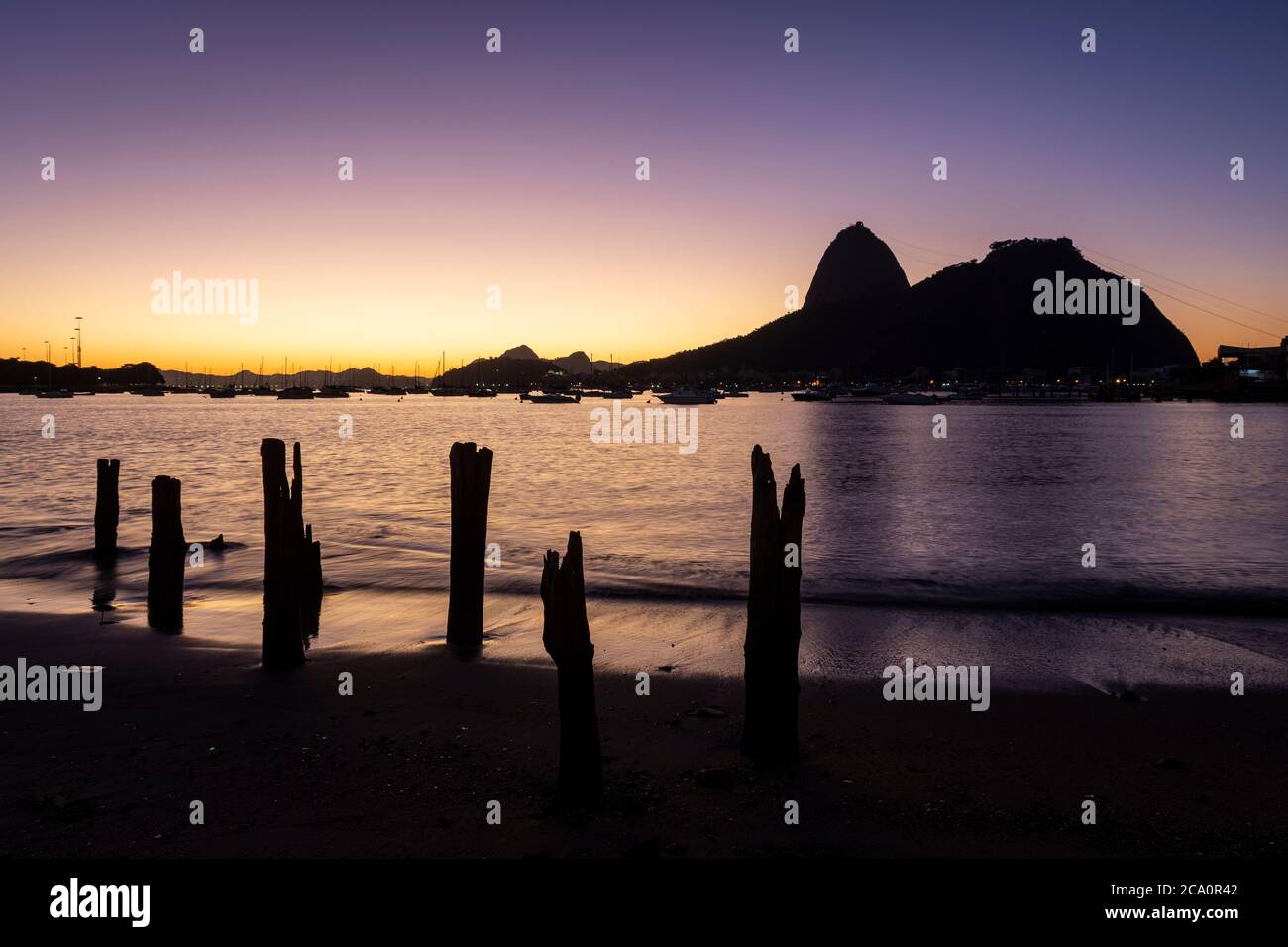 Old pier stumps hi-res stock photography and images - Alamy