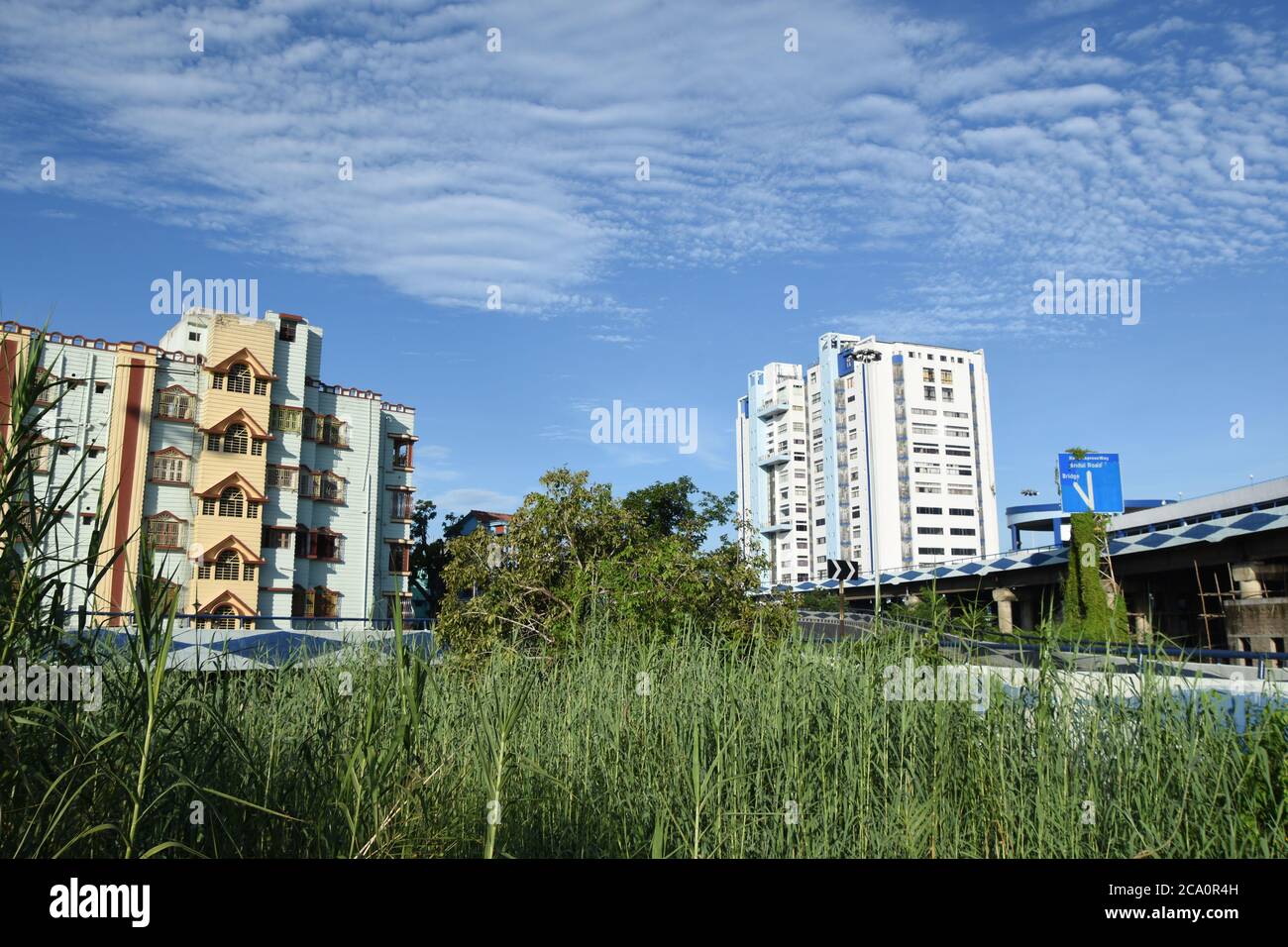 A private apartment building and the Nabanna, HRBC Building, 325 Sarat ...