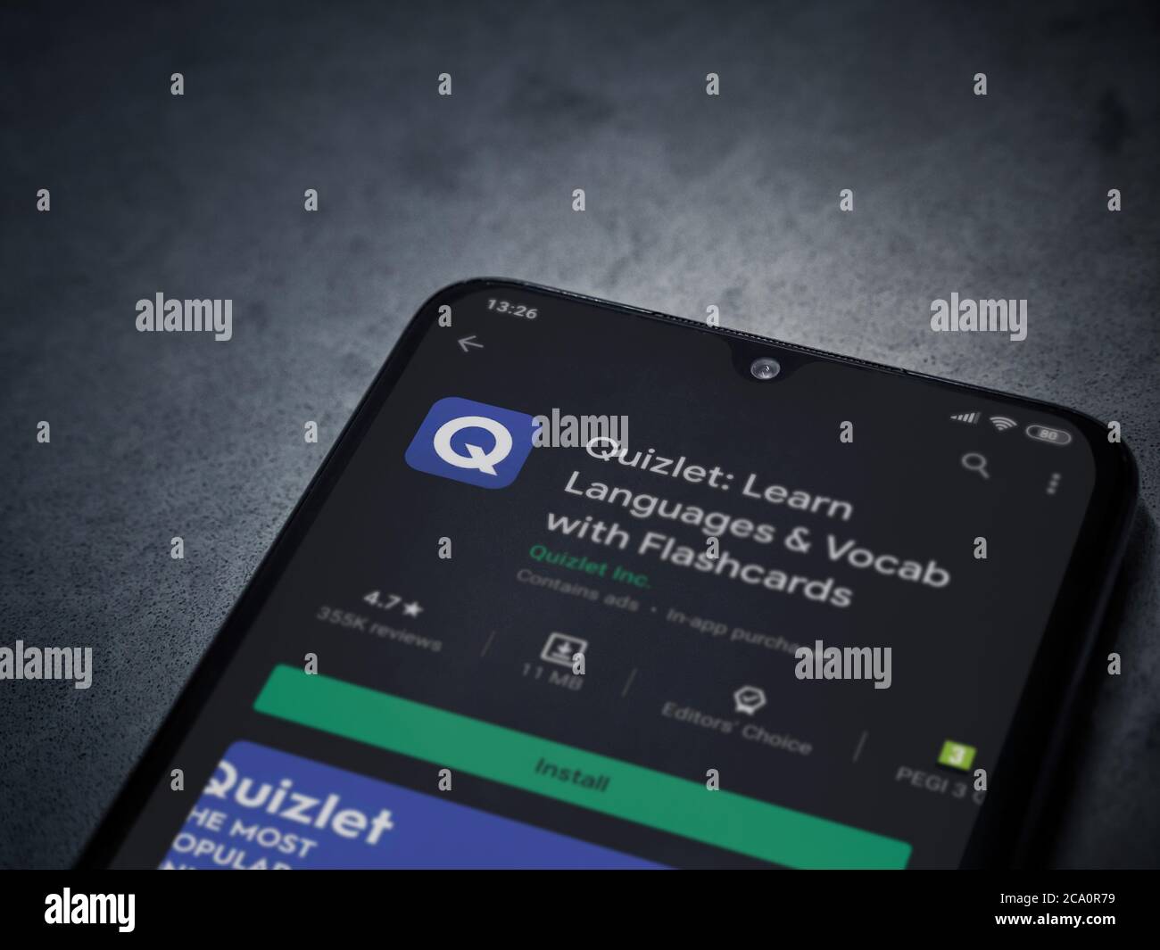 Lod, Israel - July 8, 2020: Quizlet - Language learning app play store ...