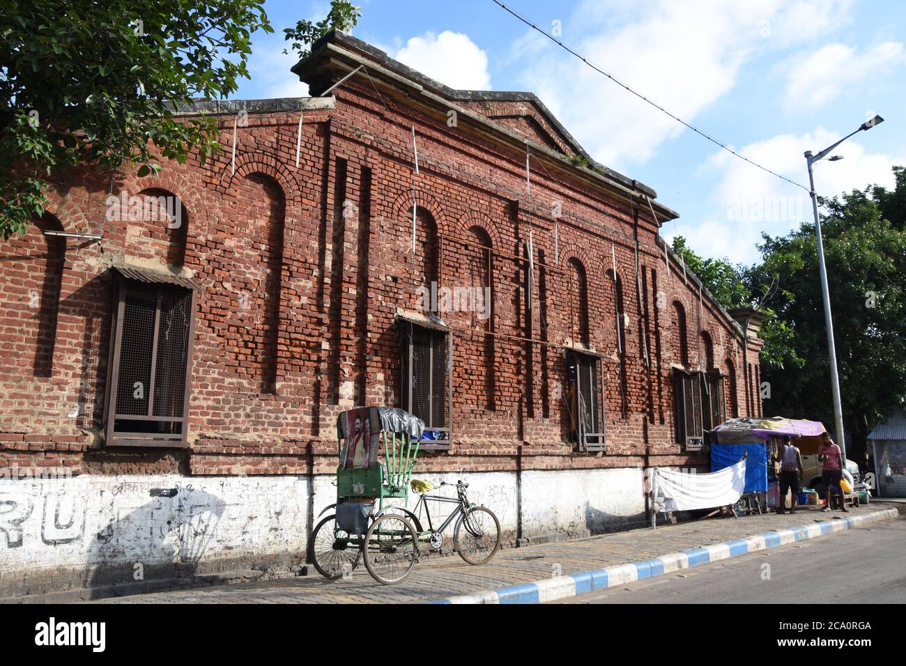 British period godown opposite Ramkrishnapur ghat, Howrah. India Stock Photo - Alamy