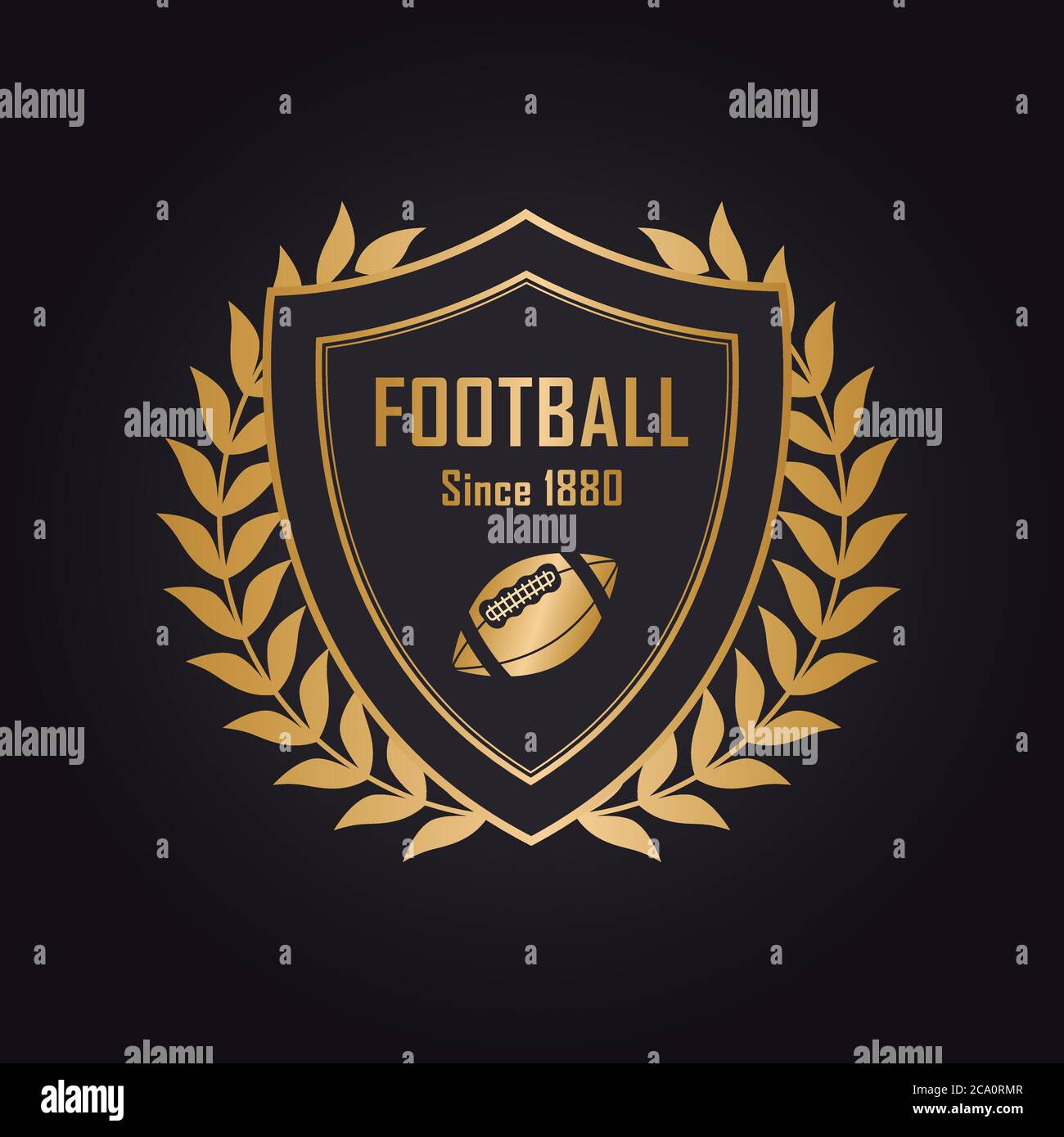 Football And Sport Shield Vector Design Stock Vector Image & Art - Alamy