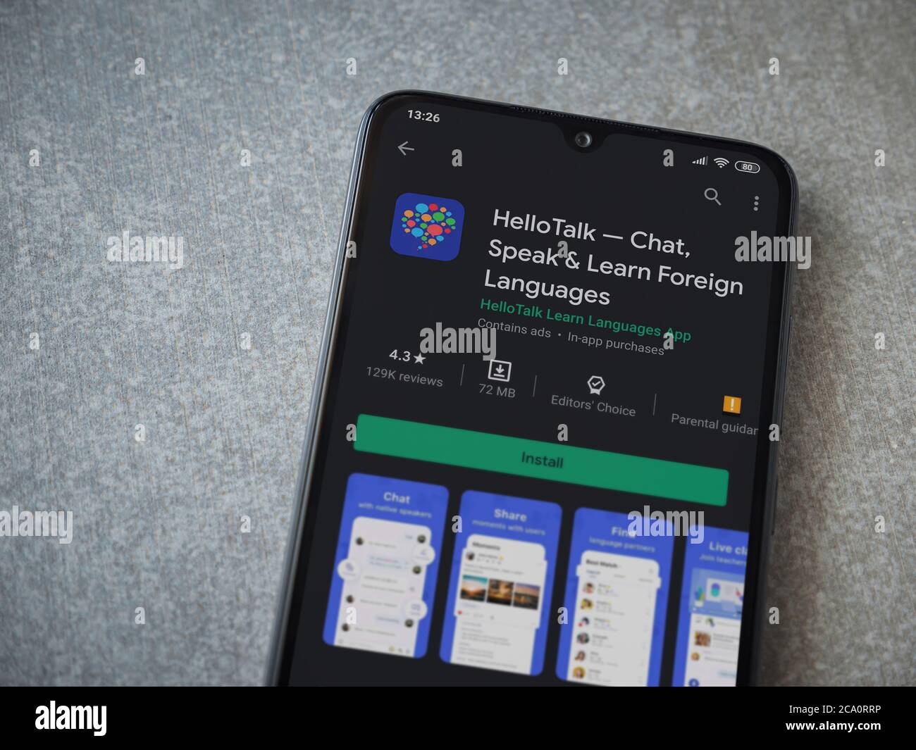 Lod, Israel - July 8, 2020: HelloTalk - Language learning app play ...