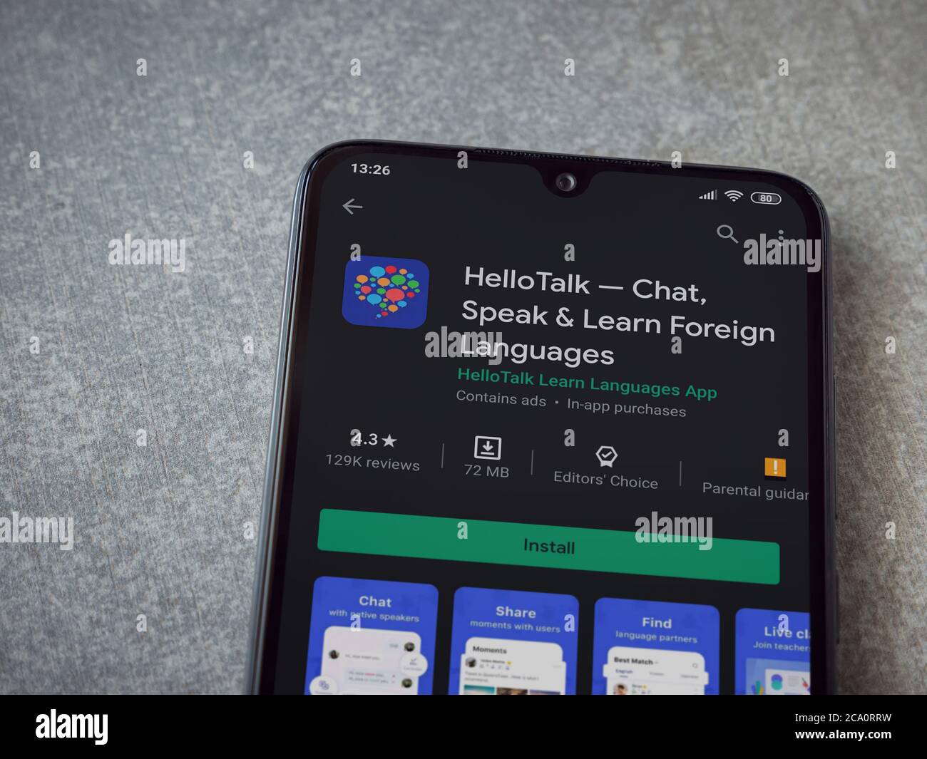 Lod, Israel - July 8, 2020: HelloTalk - Language learning app play ...