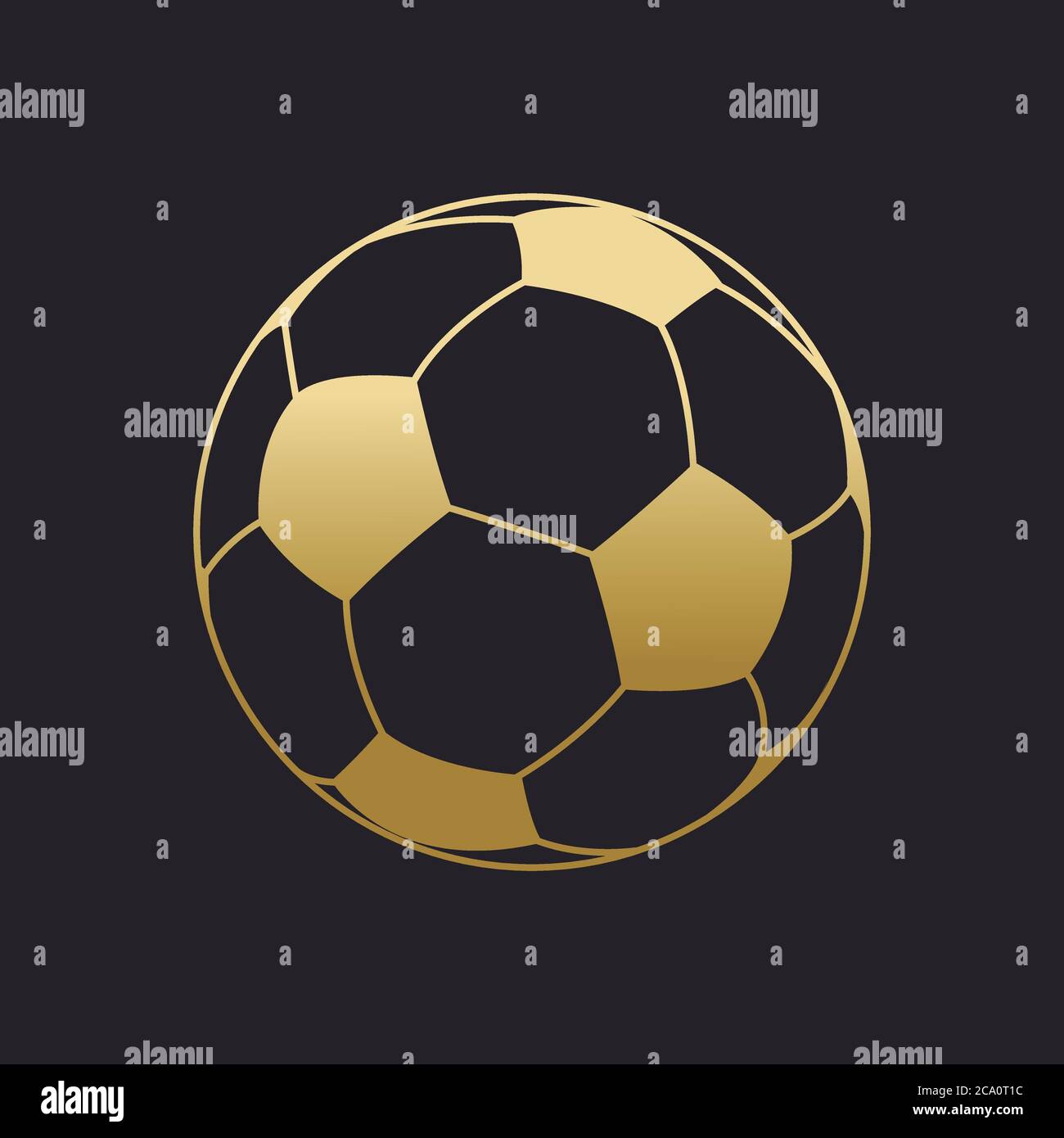 Gold soccer ball Stock Vector Images - Alamy