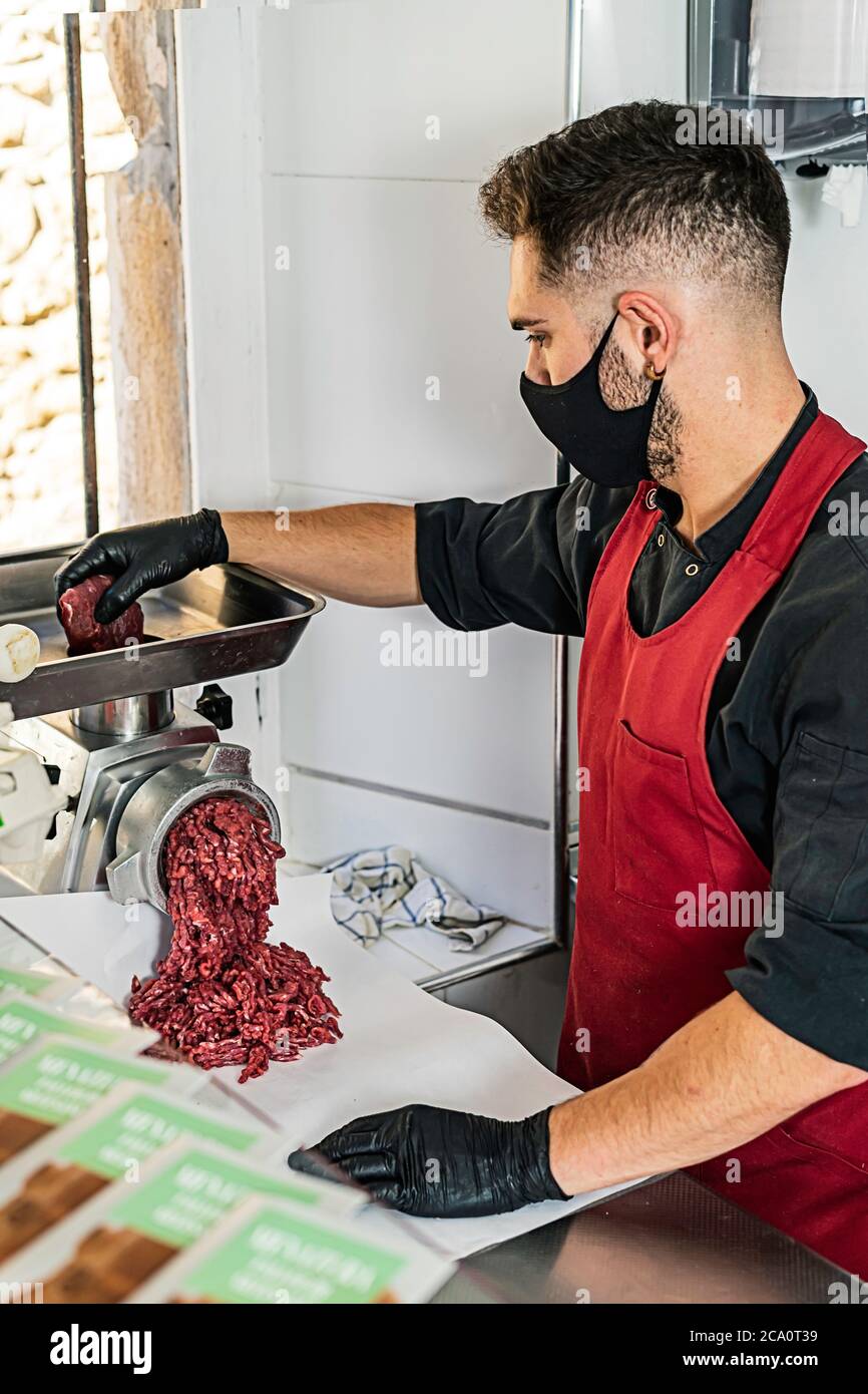 Raw beef mask hi-res stock photography and images - Alamy