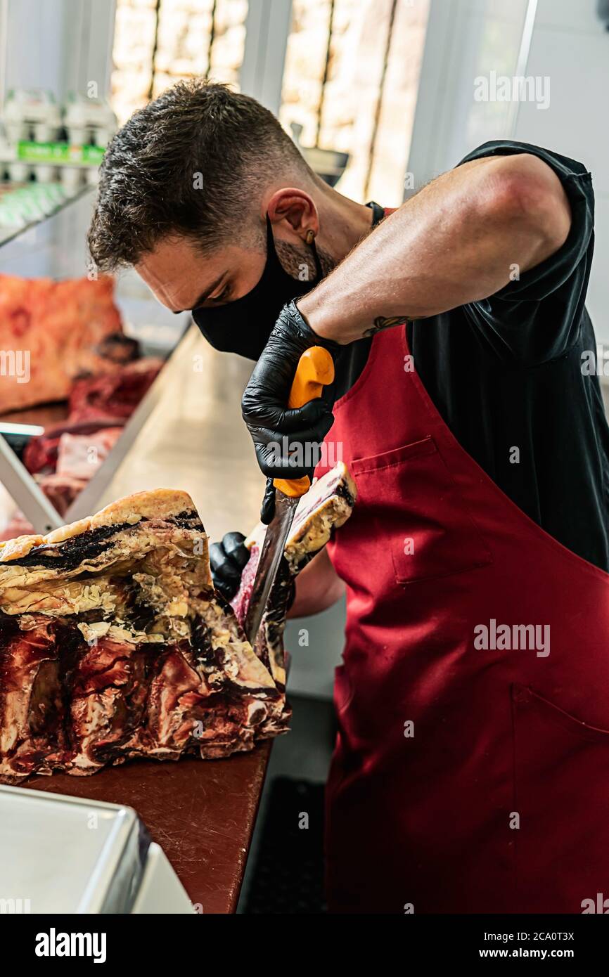 Raw beef mask hi-res stock photography and images - Alamy