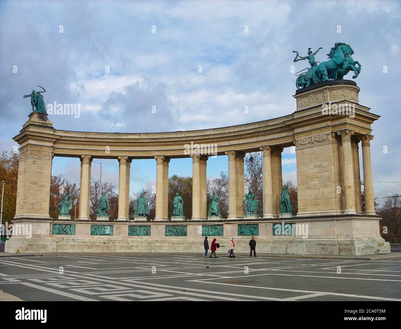 Budapest, Hungary: Heroe’s Square, the largest square in Budapest Stock ...