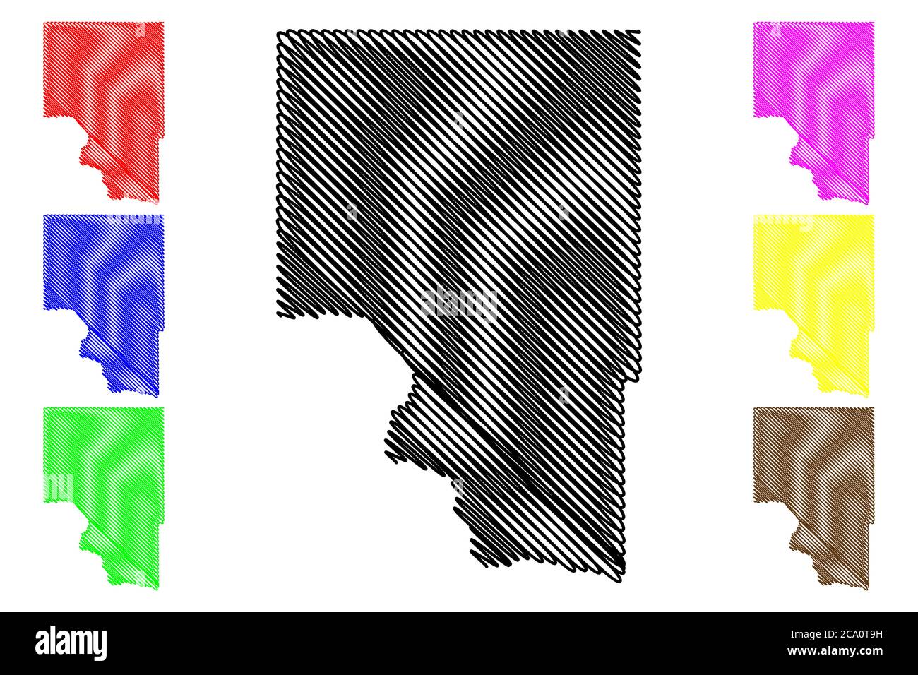 Gooding outline map hi-res stock photography and images - Alamy