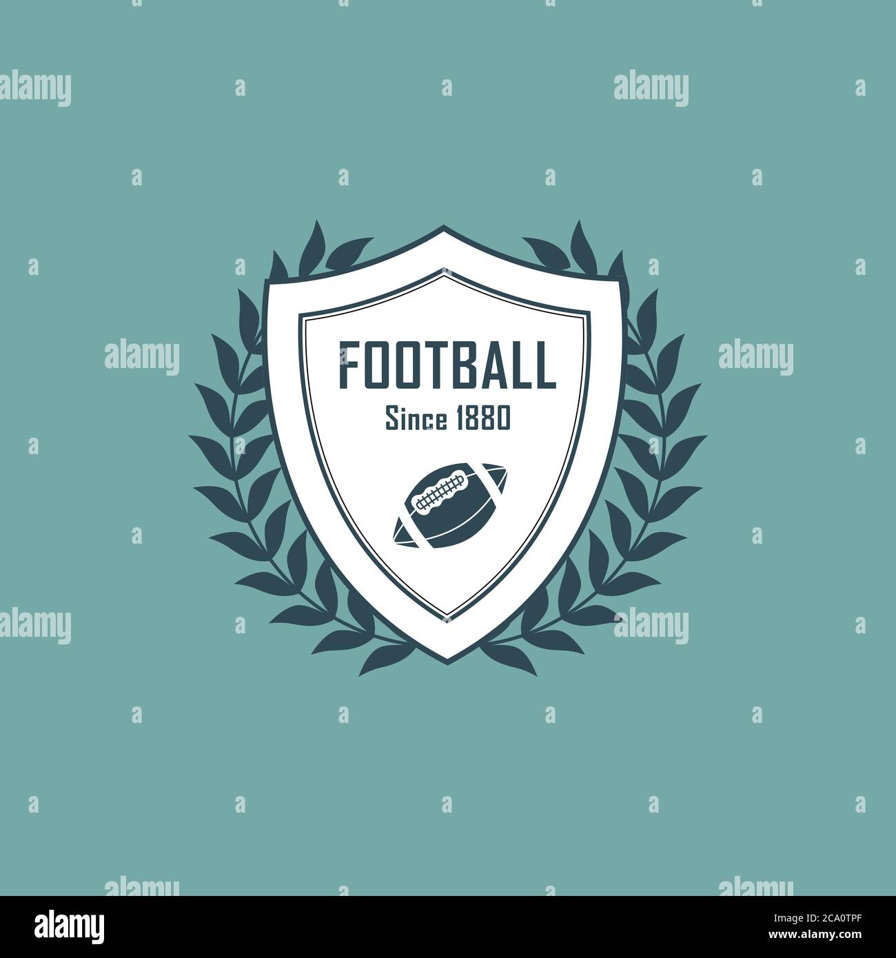 Football And Sport Shield Vector Design Stock Vector Image & Art - Alamy