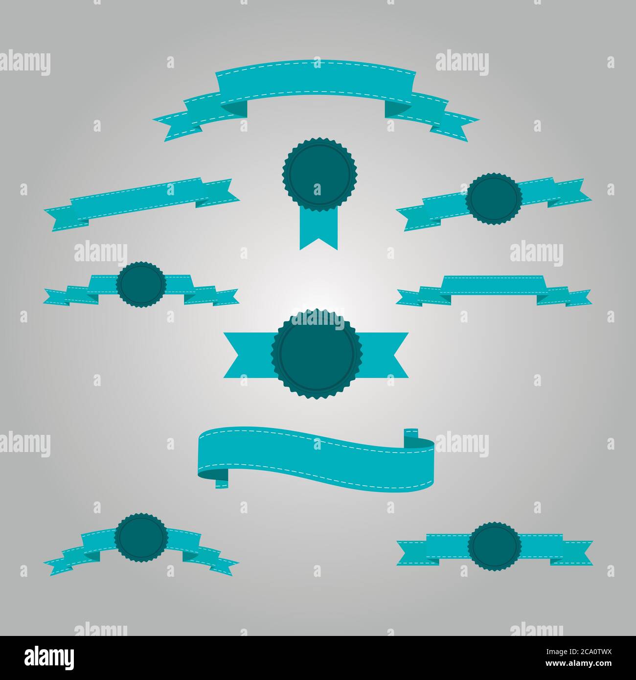 Ribbons and Tags Collection Set Vector Design Stock Vector Image & Art ...