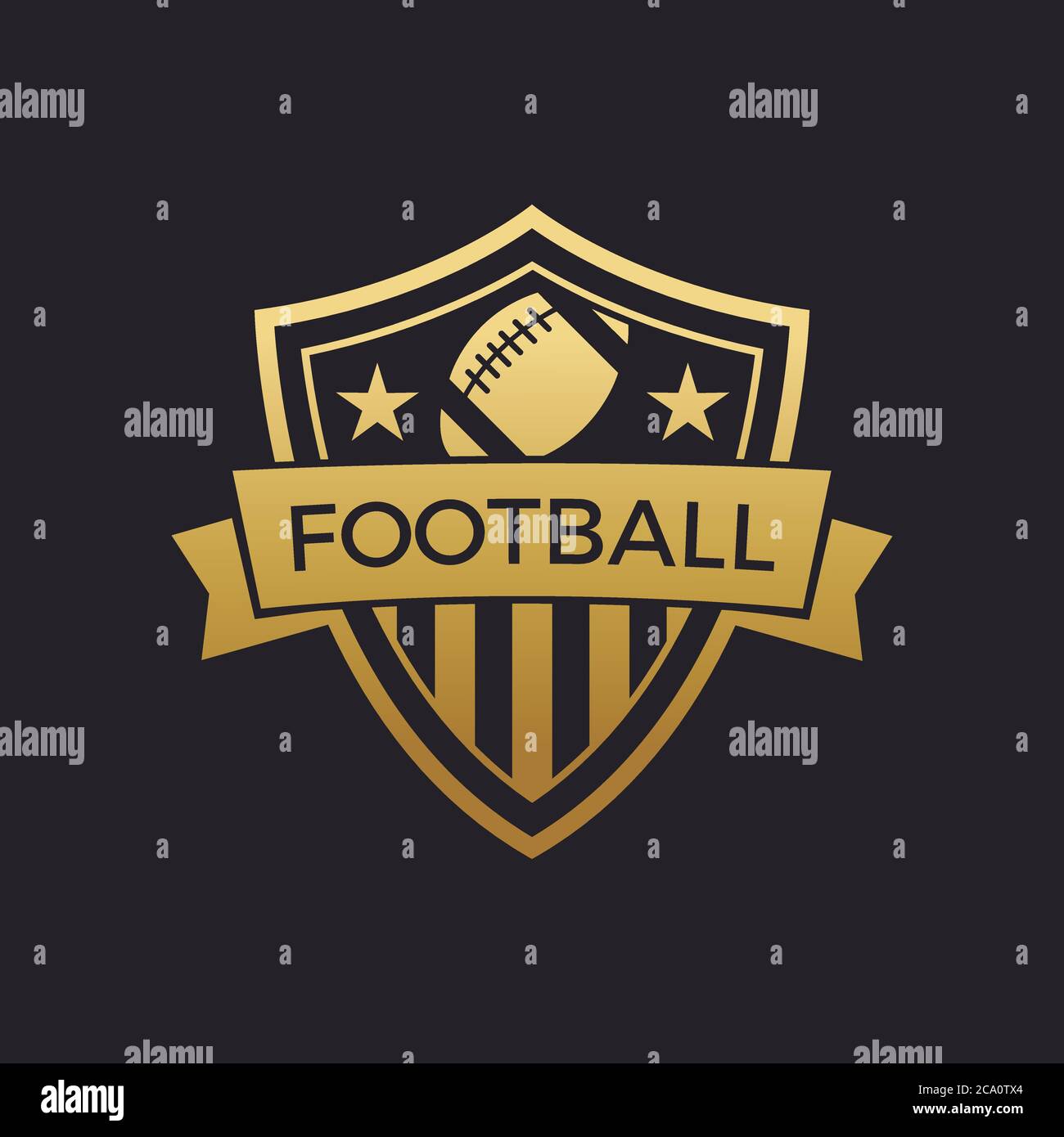 Football And Sport Shield Vector Design Stock Vector Image & Art - Alamy