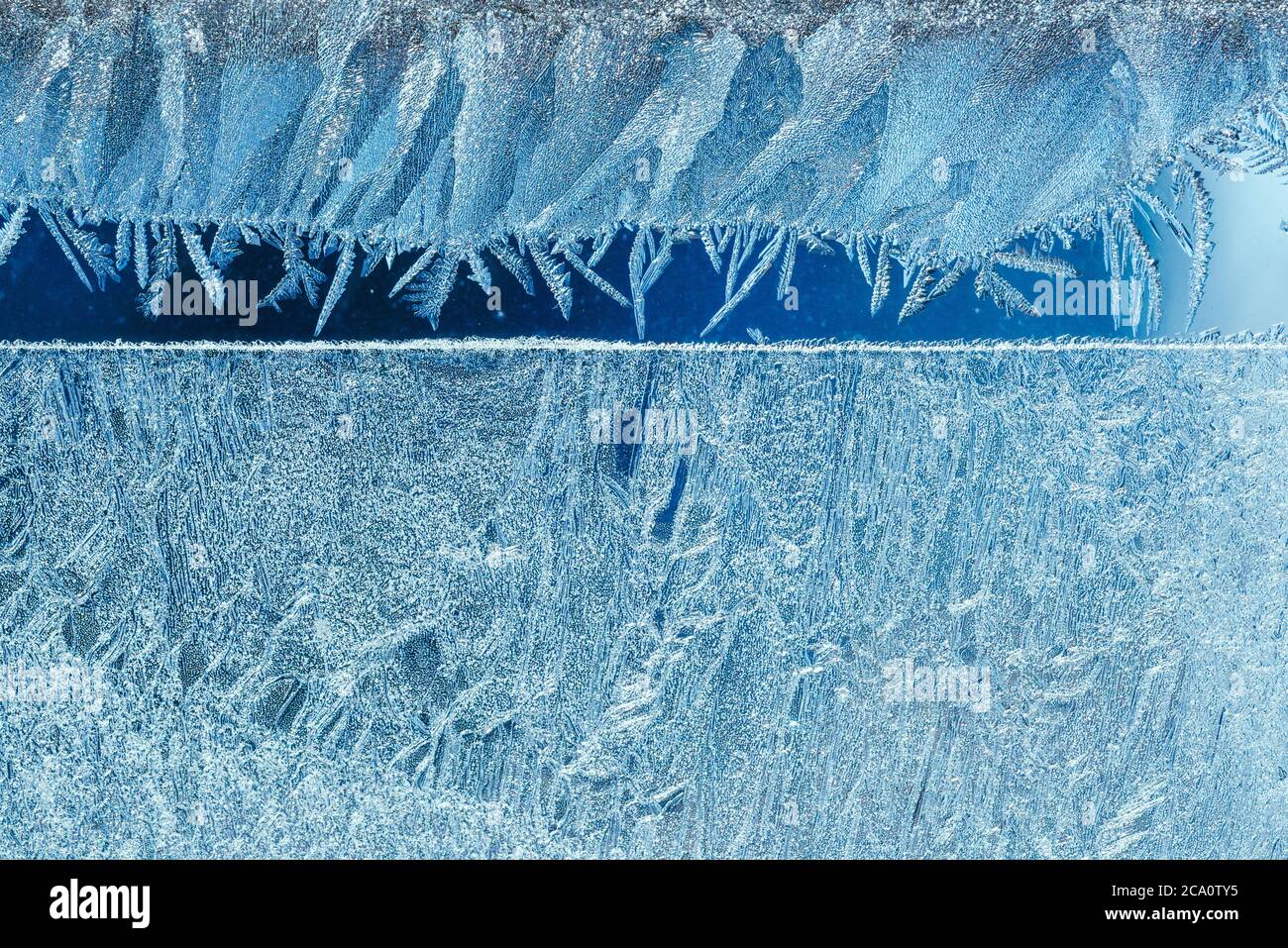 Frosty pattern on transparent background. Blue backdrop Cold weather ...
