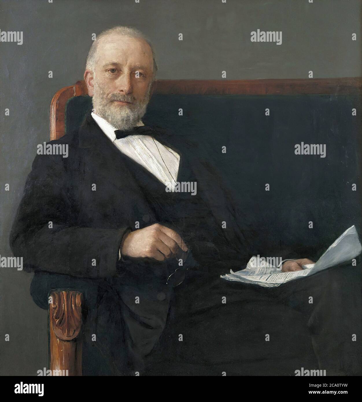 Wegmann Bertha - Portrait of Moses Melchior - Danish School - 19th and ...