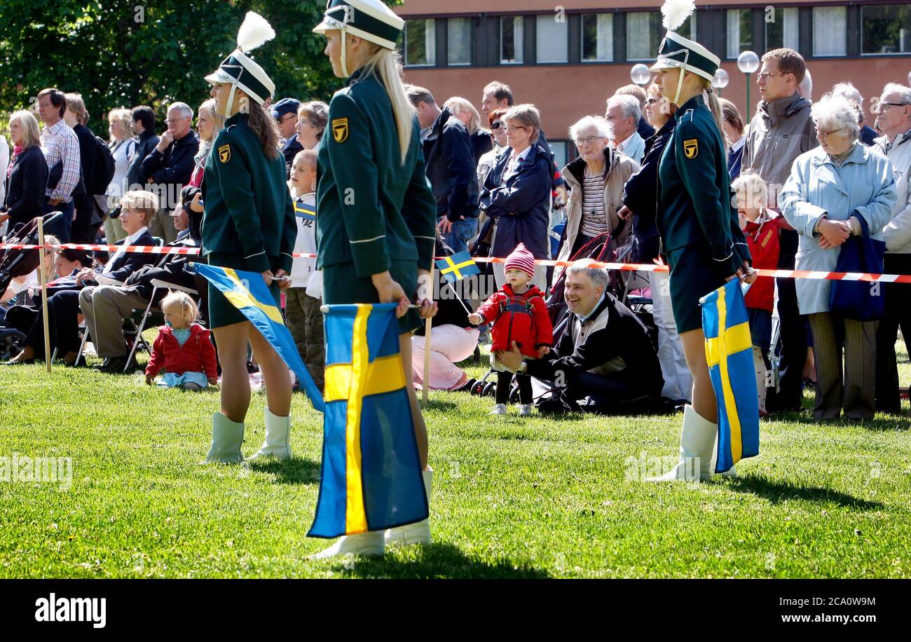Swedish National Day celebration in Slottsparken, Linköping, Sweden ...