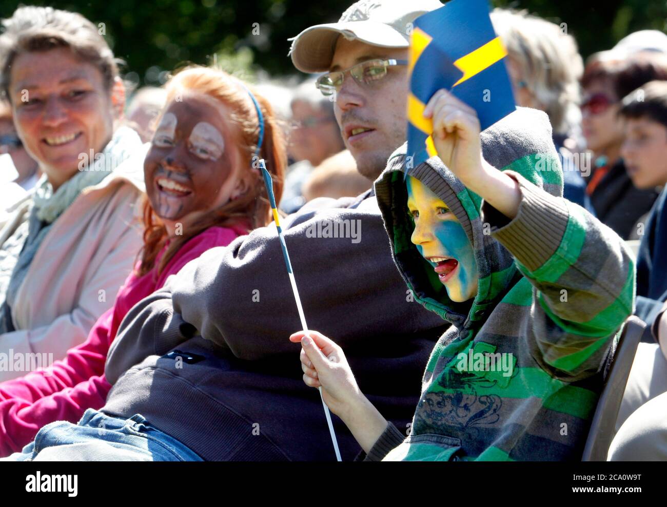 Swedish National Day celebration in Slottsparken, Linköping, Sweden. Photo Jeppe Gustafsson ...