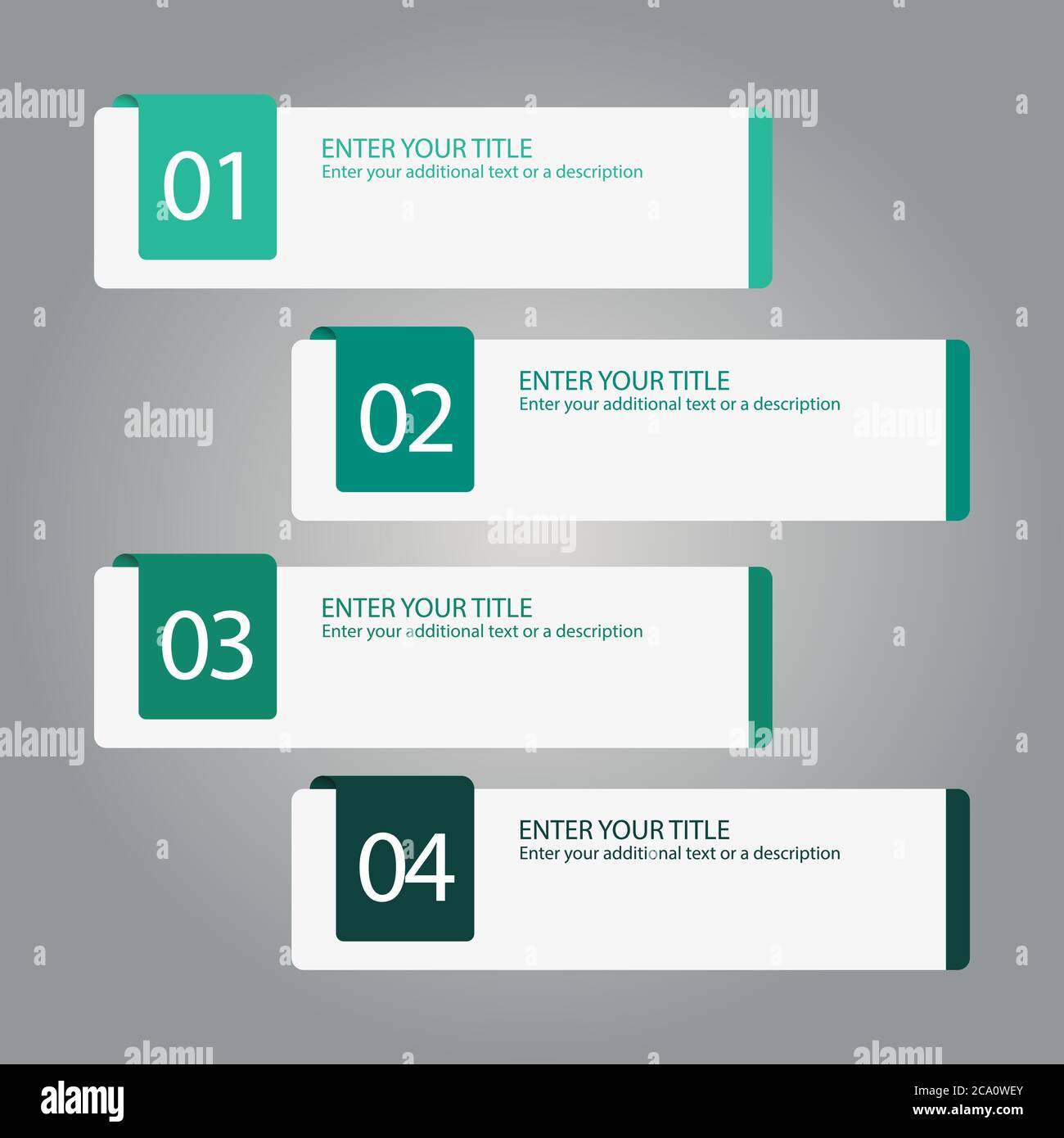 Infographic Collection Banners Vector Design Stock Vector Image & Art ...