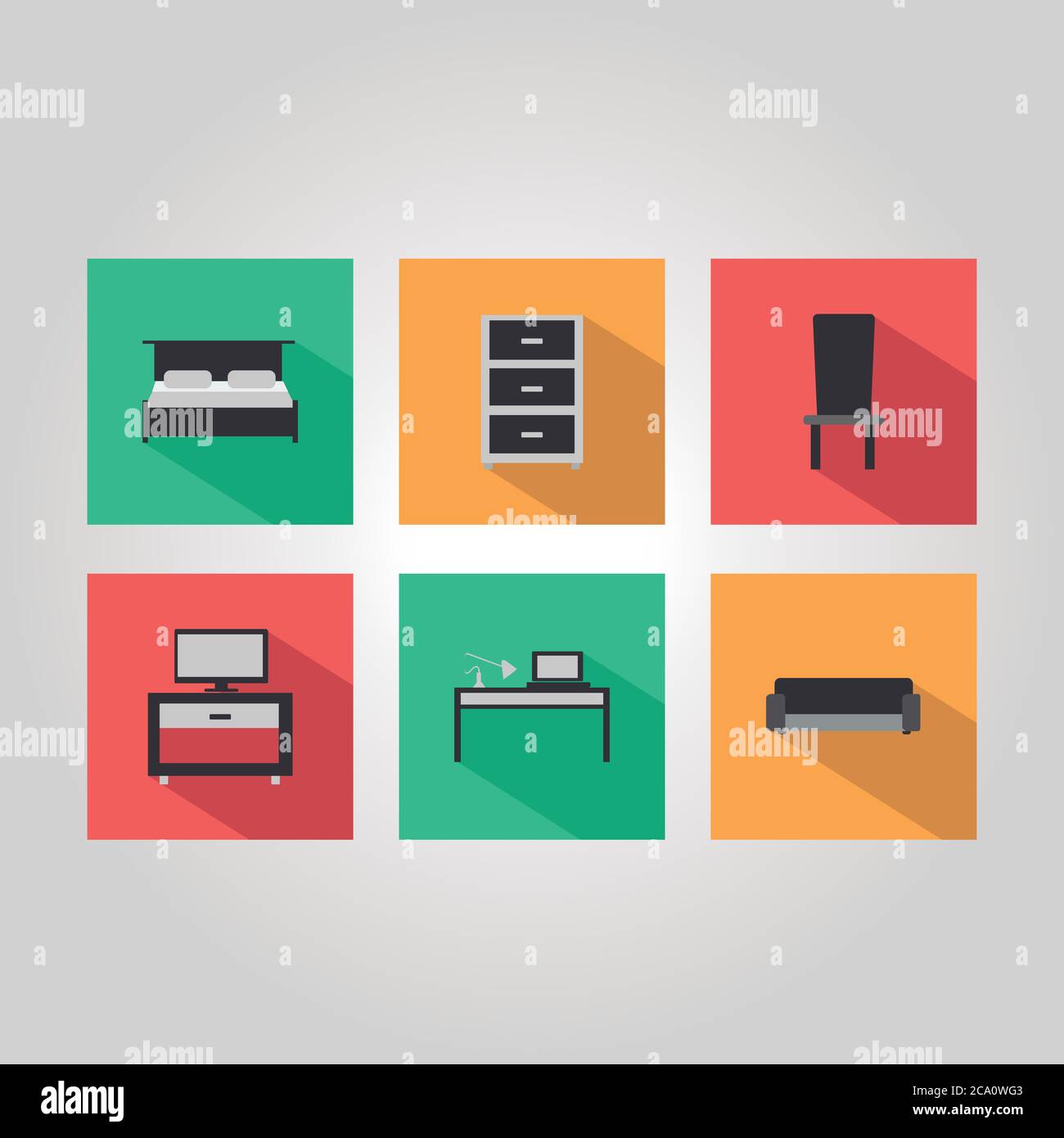 Modern Web Icon Collection Vector Design Stock Vector Image & Art - Alamy