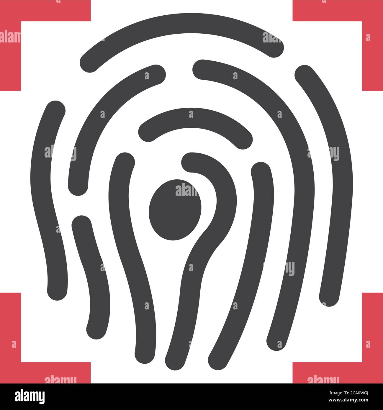 Human fingerprint icon hi-res stock photography and images - Alamy