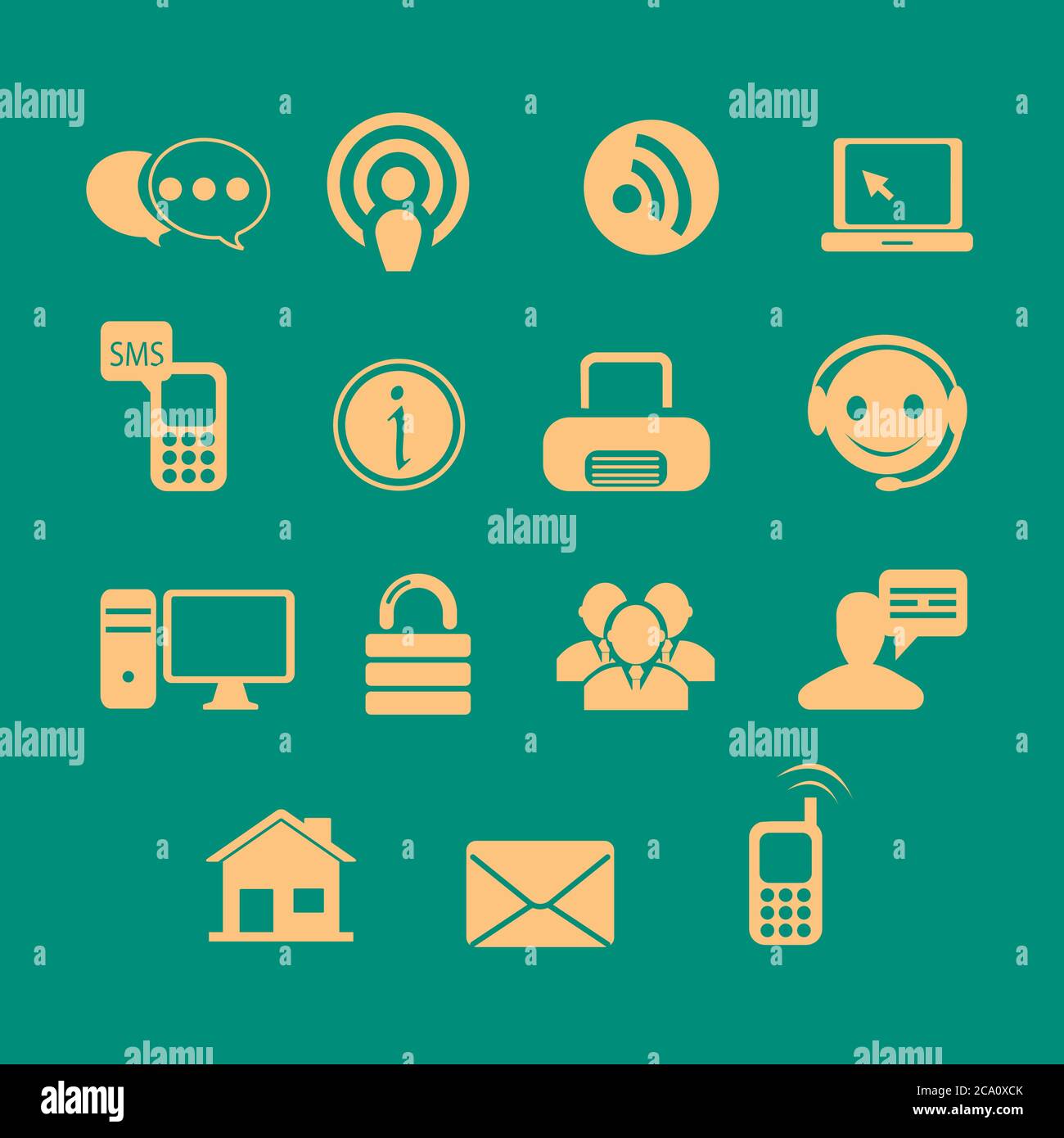 Modern Web Icon Collection Vector Design Stock Vector Image & Art - Alamy