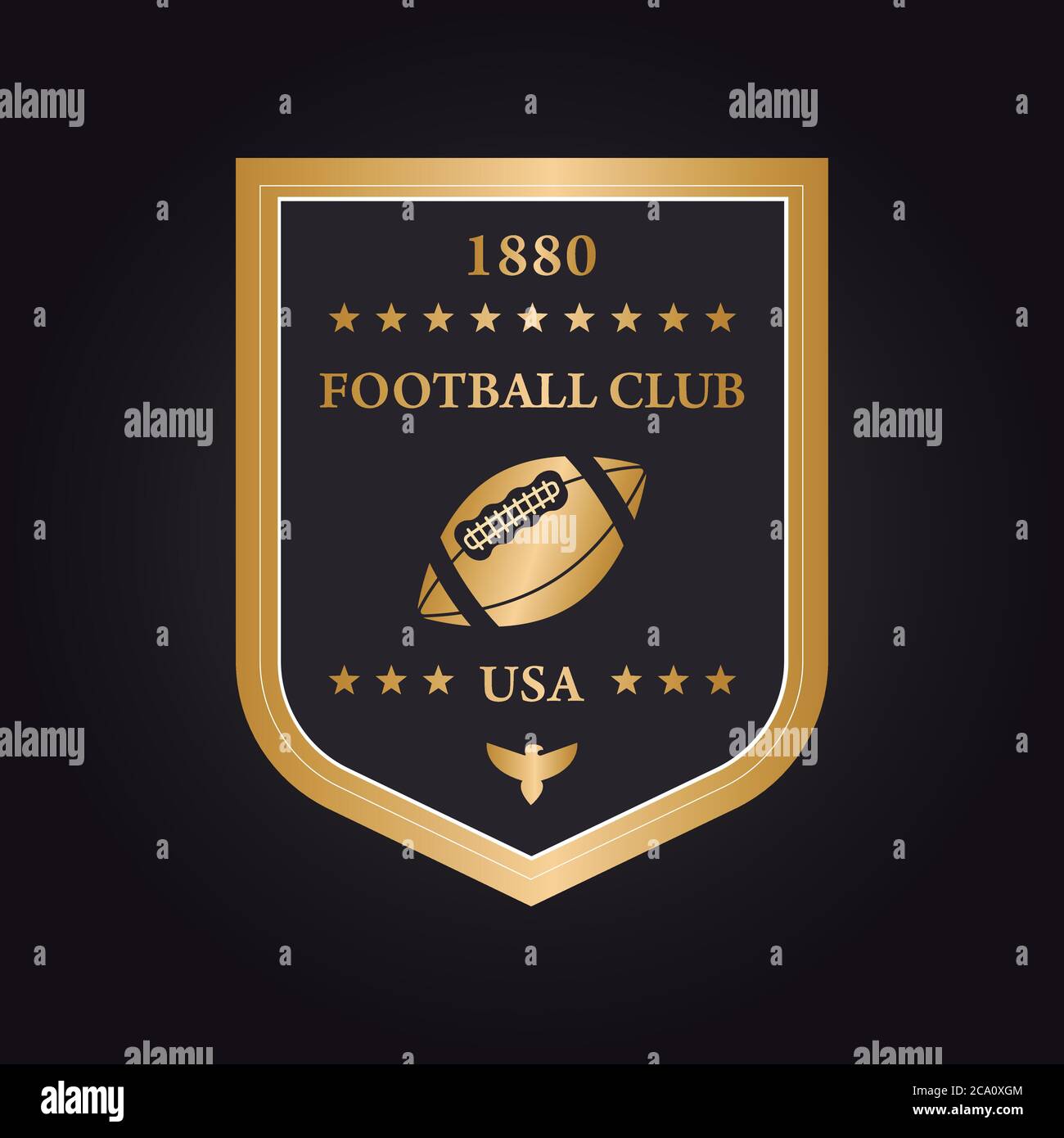Football And Sport Shield Vector Design Stock Vector Image & Art - Alamy