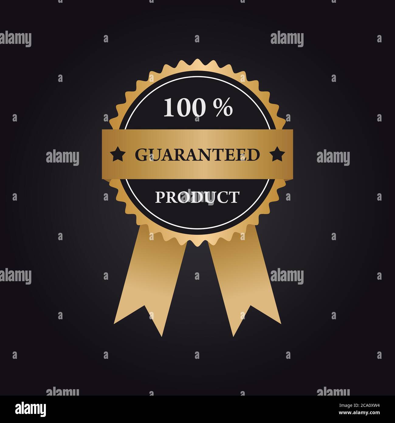 Gold Guaranteed Badges Vector Design Stock Vector Image & Art - Alamy