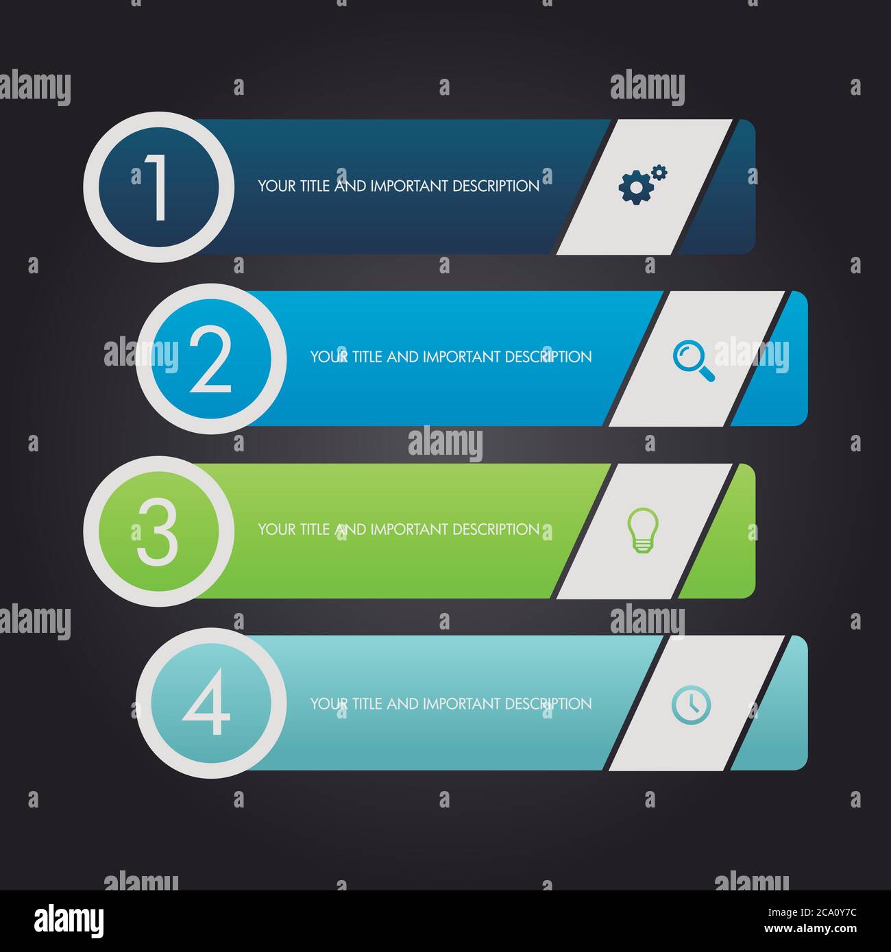 Infographic Collection Banners Vector Design Stock Vector Image & Art ...