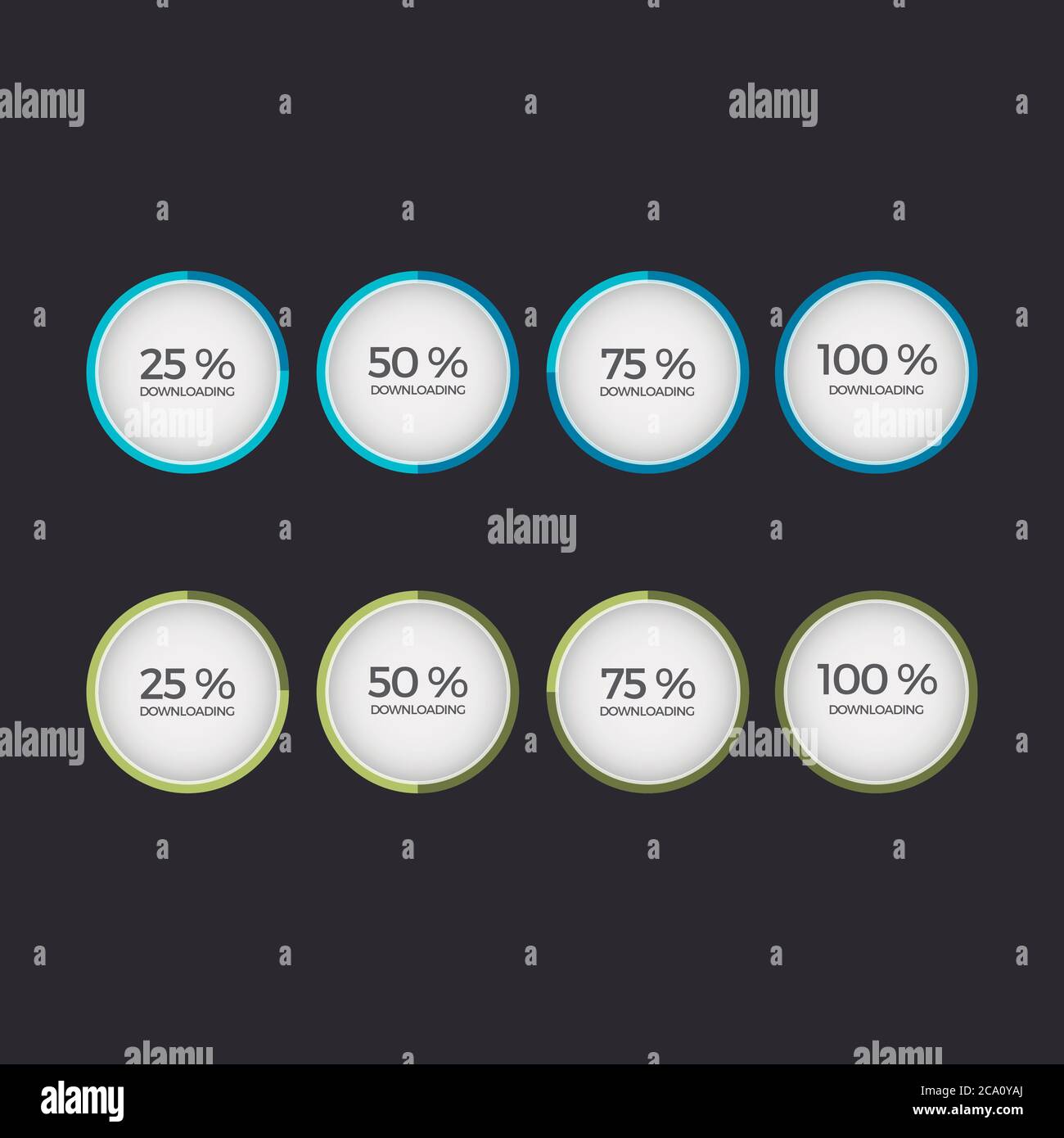 Infographic Collection Banners Vector Design Stock Vector Image & Art ...