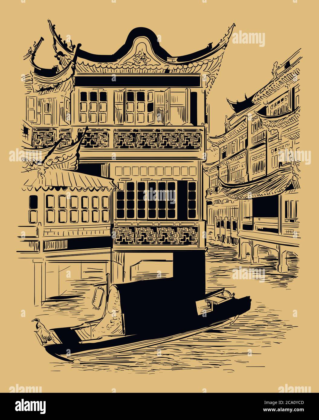 Yuyuan Garden (Garden of Happiness), Old City of Shanghai, landmark of ...