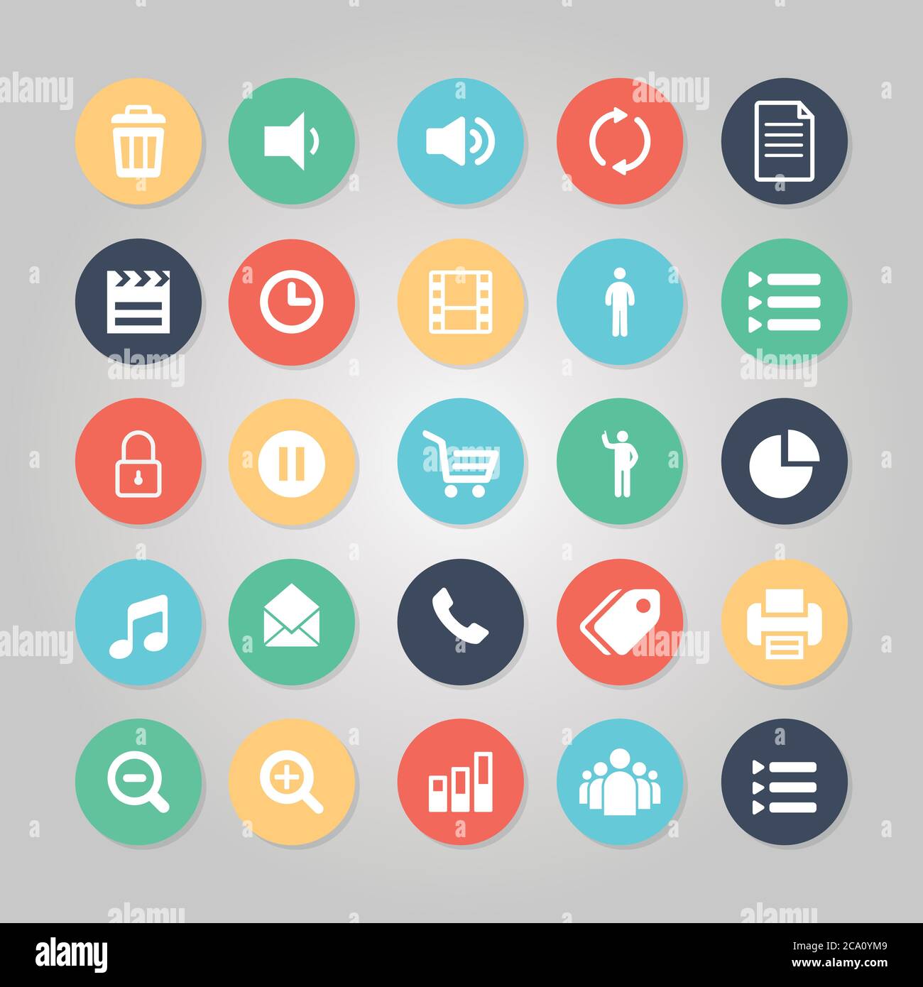 Modern Web Icon Collection Vector Design Stock Vector Image & Art - Alamy