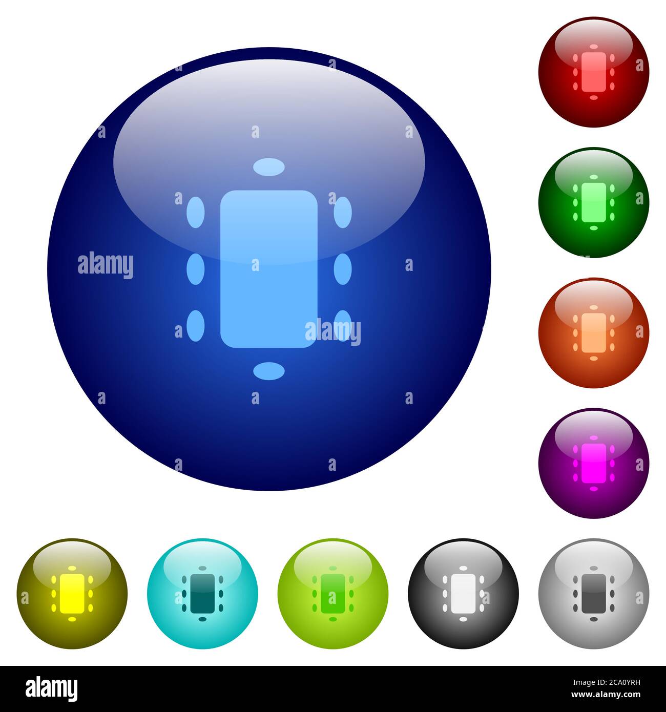 Meeting icons on round Stock Vector Images - Alamy