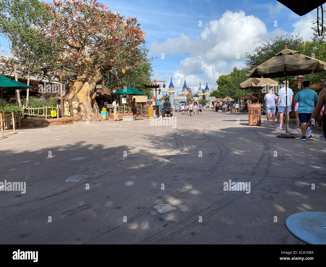 Orlando,FL/USA-7/25/20: People walking through Magic Kingdom at Walt ...