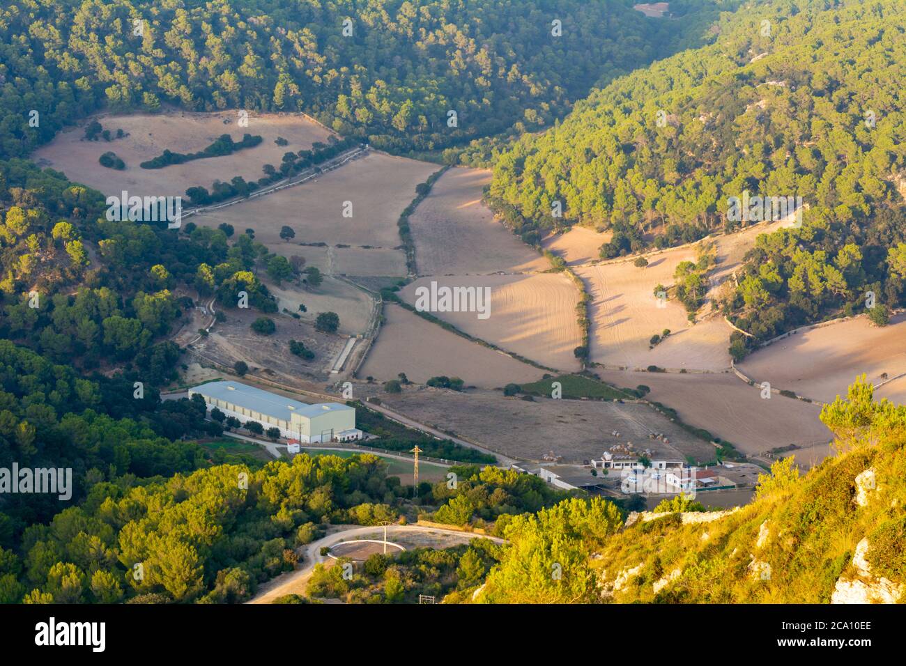 Rural landscape of beautiful Menorca island, Balearic islands, Spain ...