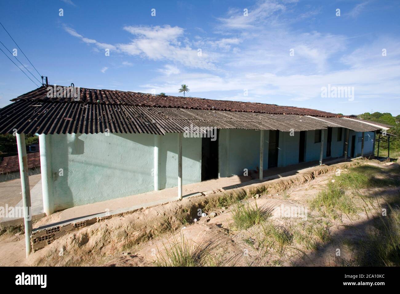 facade of poor house in countryside of Brazil Stock Photo - Alamy