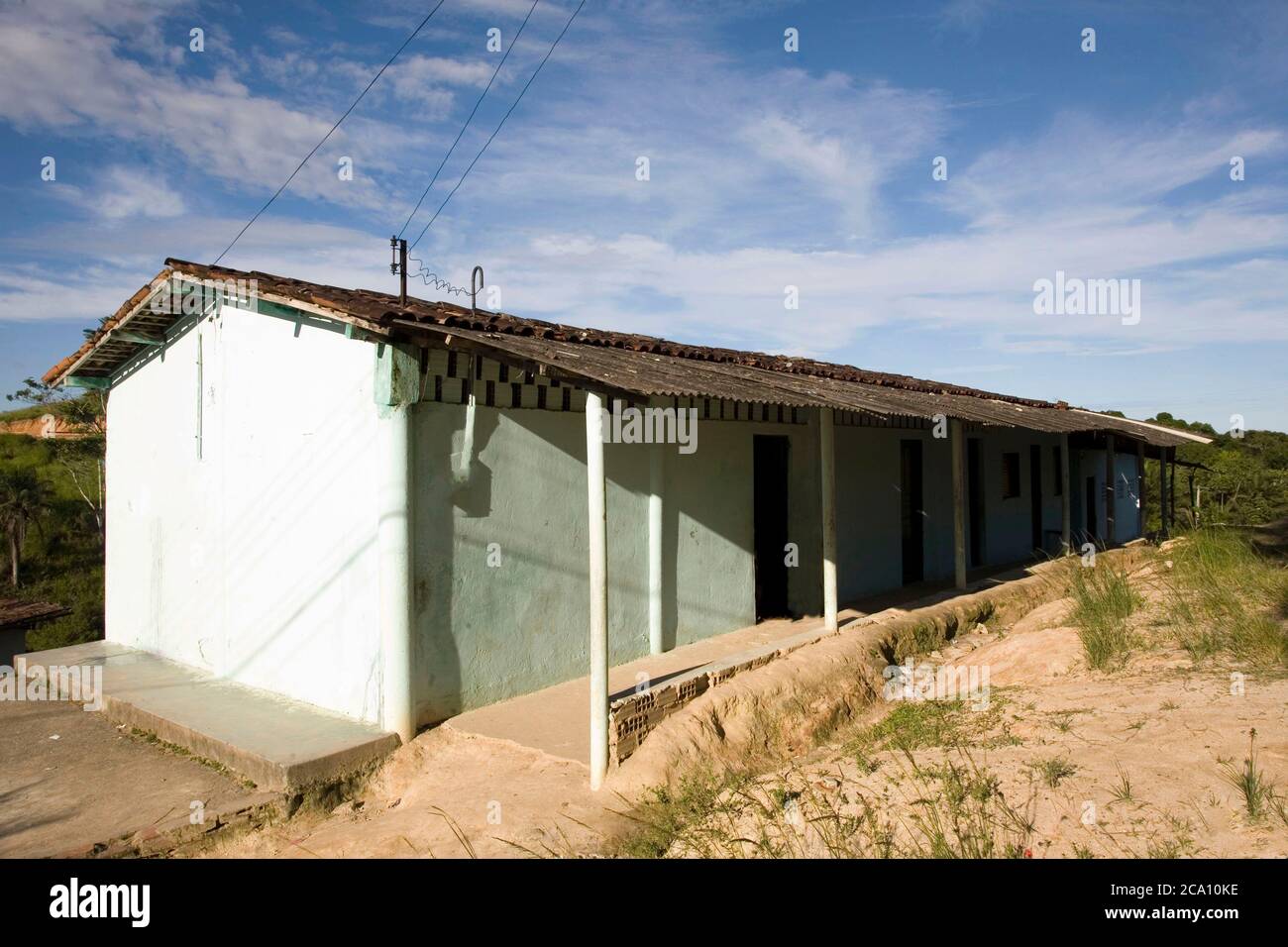 facade of poor house in countryside of Brazil Stock Photo - Alamy