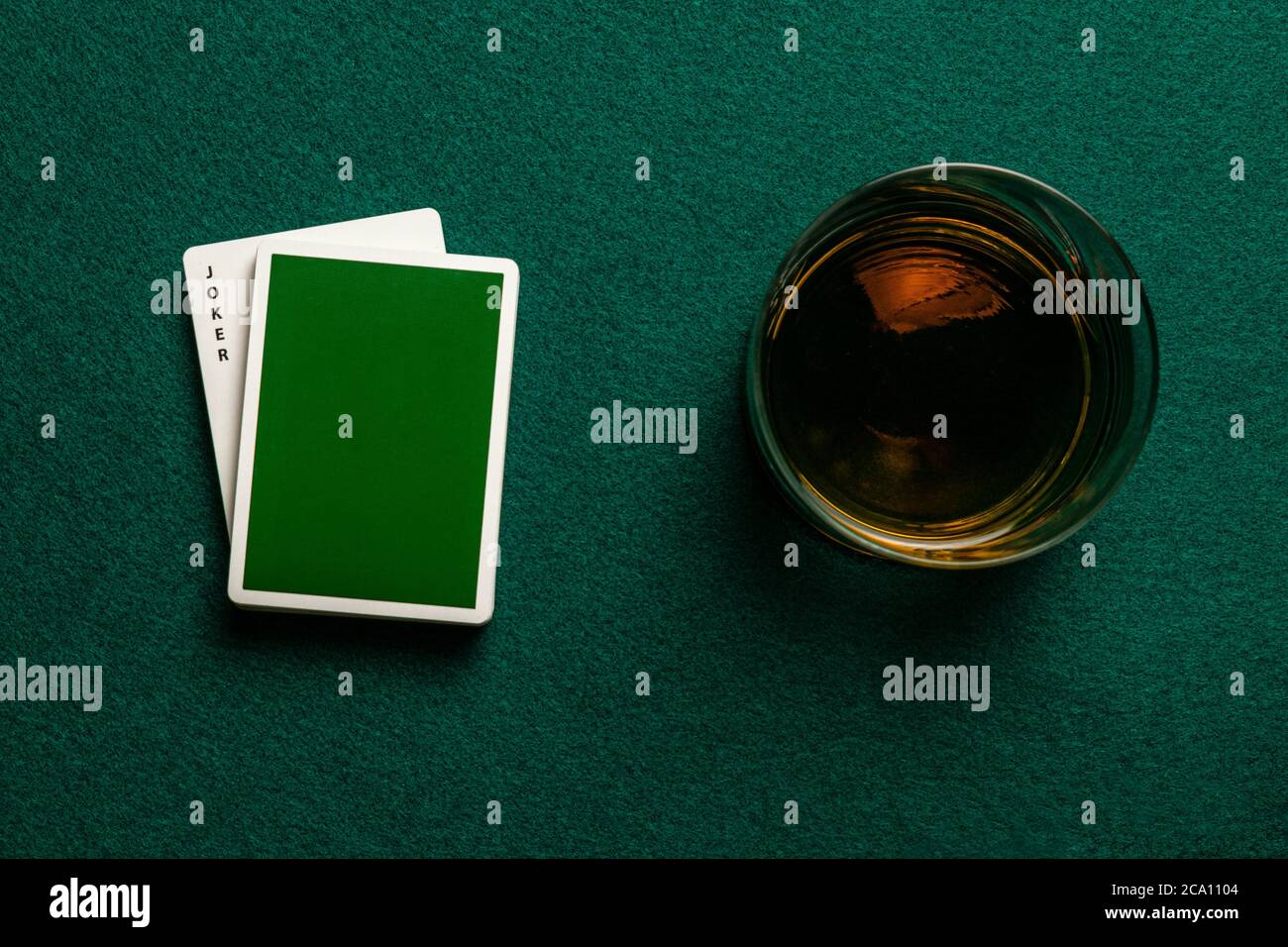 Poker table and from above hi-res stock photography and images - Alamy
