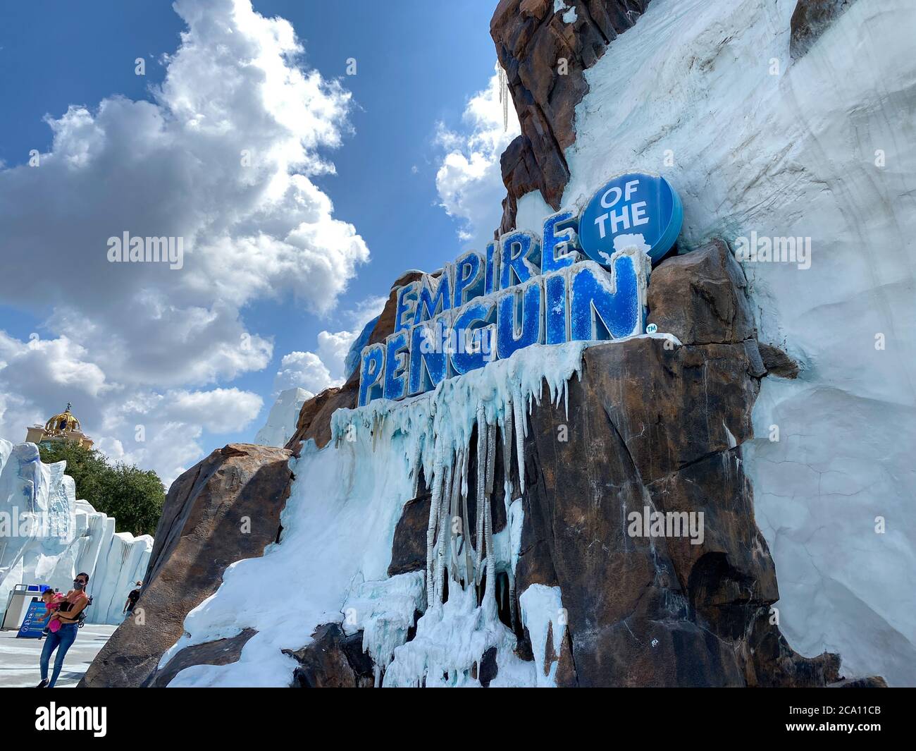 Orlando, FL/USA-7/12/20: The entrance to the Empire of the Penguins ...