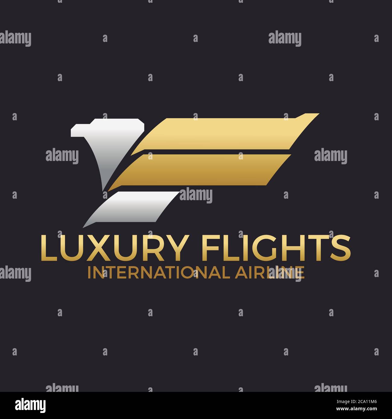 Luxury Flights Vector Logo Stock Vector Image & Art - Alamy