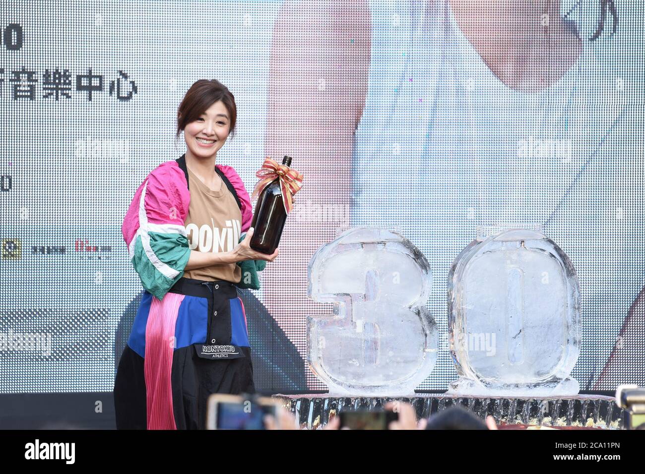 Taipei. 02nd Aug, 2020. Tarcy Su attends the sign conference to promote ...