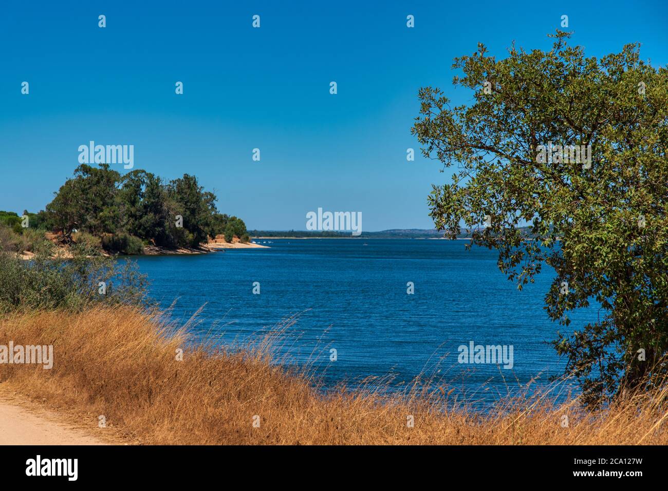 Montargil dam in Alentejo Portugal Stock Photo - Alamy