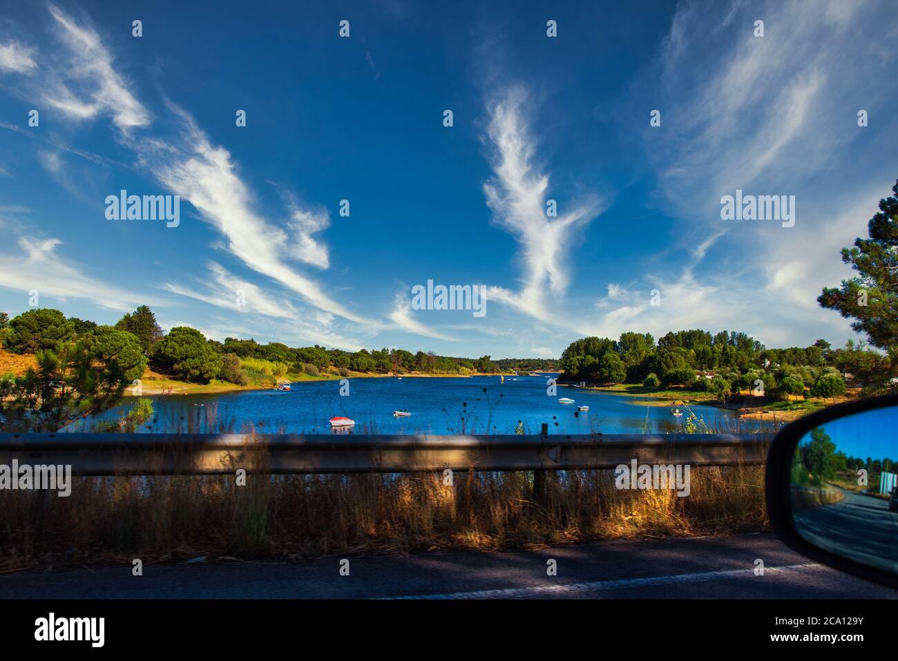 Montargil dam in Alentejo Portugal Stock Photo - Alamy