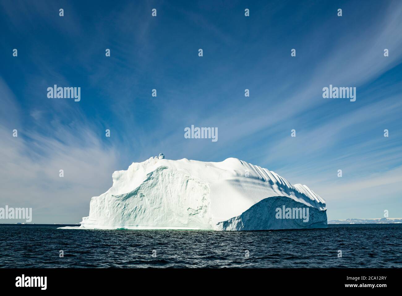Iceberg from glacier in arctic nature landscape on Greenland. Icebergs ...