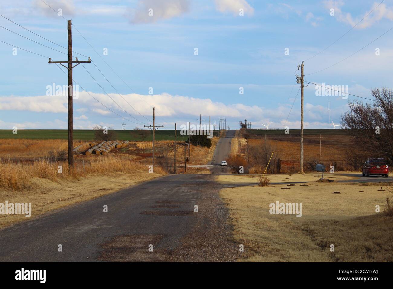 Rural Street Oklahoma Stock Photo - Alamy